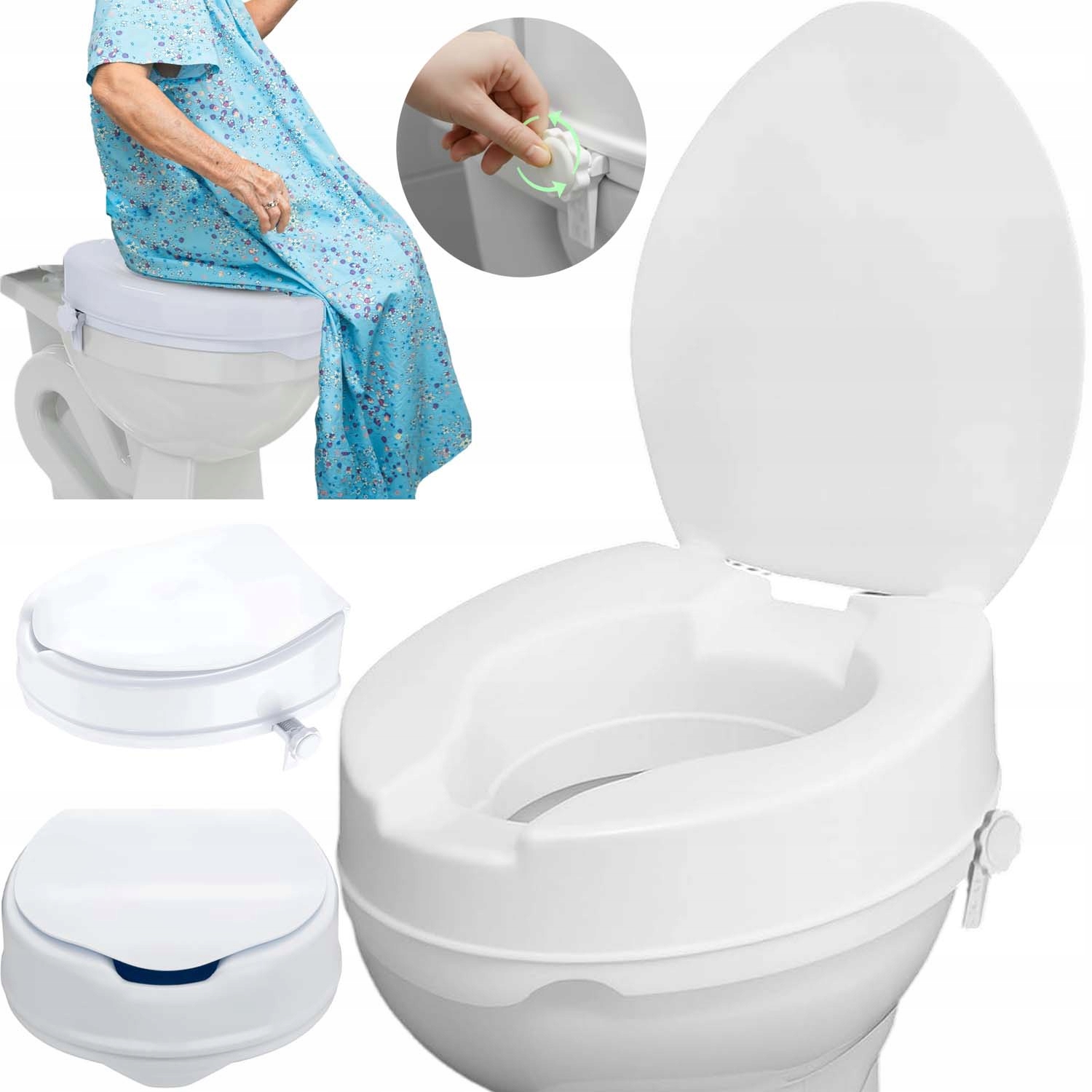 NÁSTAVEC NA ZVEDACÍ ZÁCHODOVOU MÍSU WC S POKLOPEM 10 CM 139 KG za 622 ...