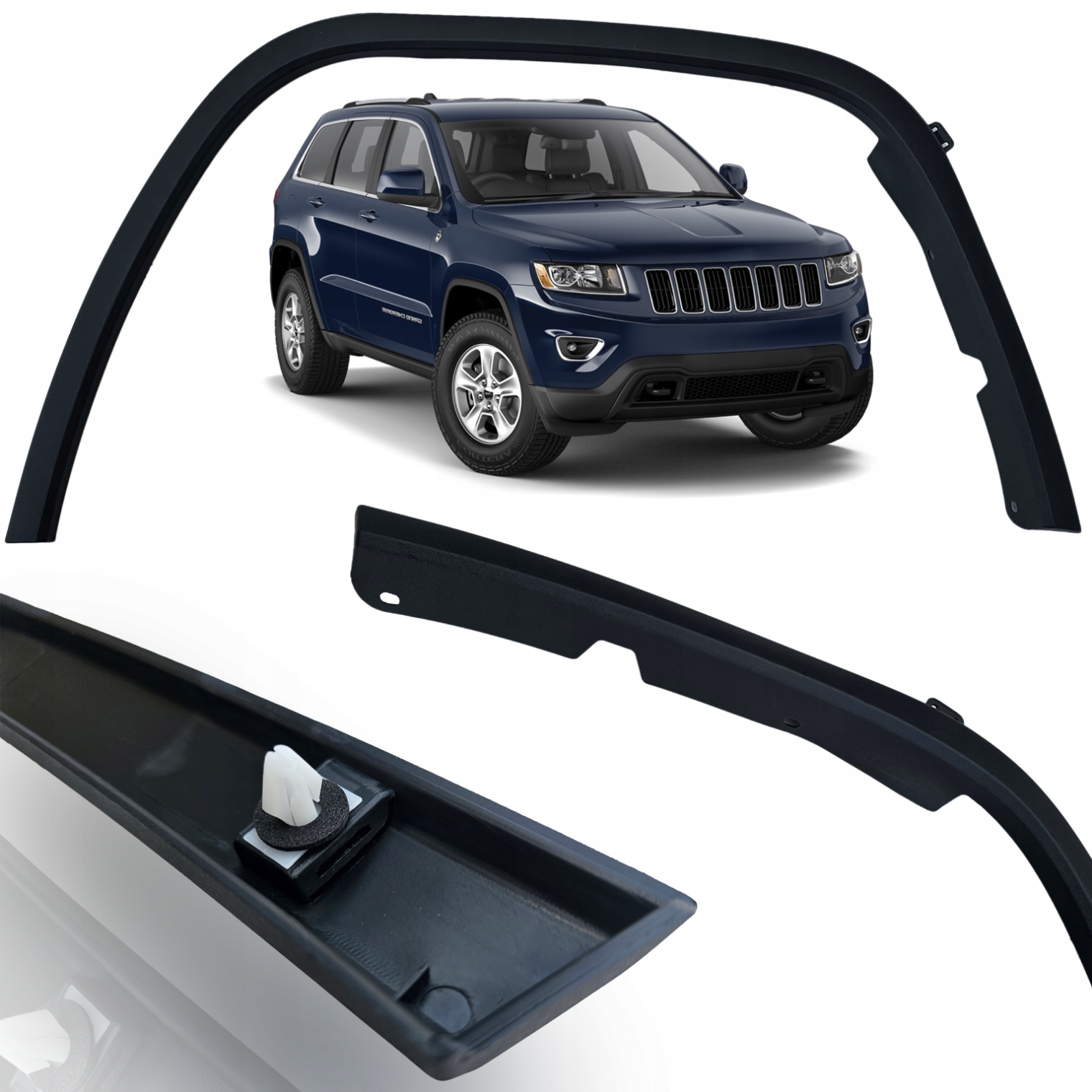 JEEP GRAND CHEROKEE WK2 SÁRVÉDŐ DÍSZLÉC JOBB ELSŐ 10-17R + HQ CSAT za 12400.00HUF-ért - Allegro