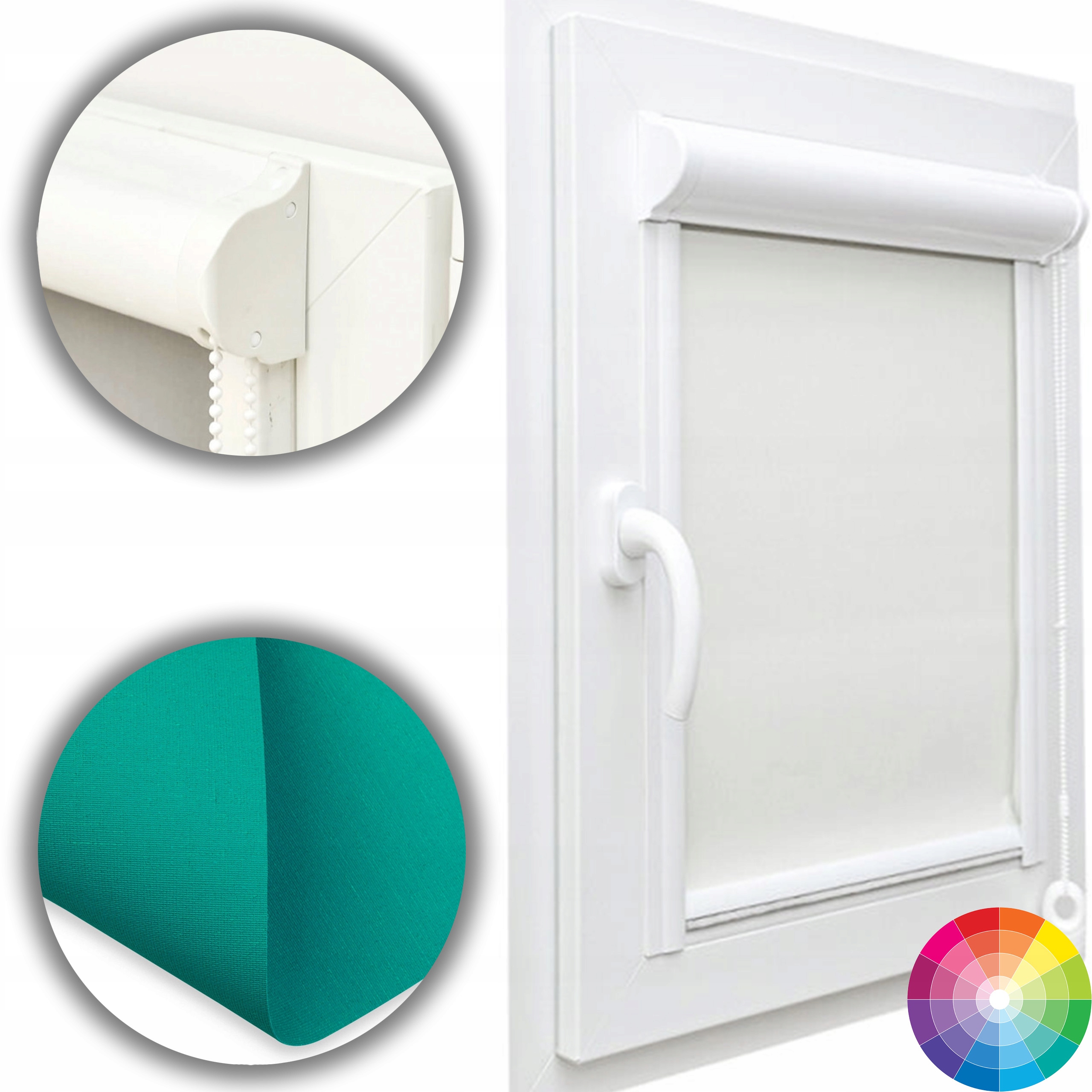 ROLETA MINI NA WYMIAR 120x215 ZACIEMNIAJĄCA W KASECIE PROWADNICE ...