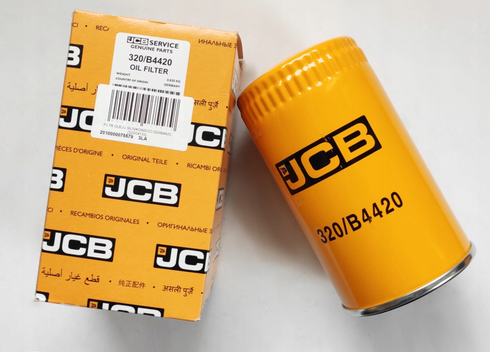 FILTR OLEJU SILNIKOWEGO JCB 3CX 320/B4420 ORYGINAŁ 320/B4420 za 78,45 ...