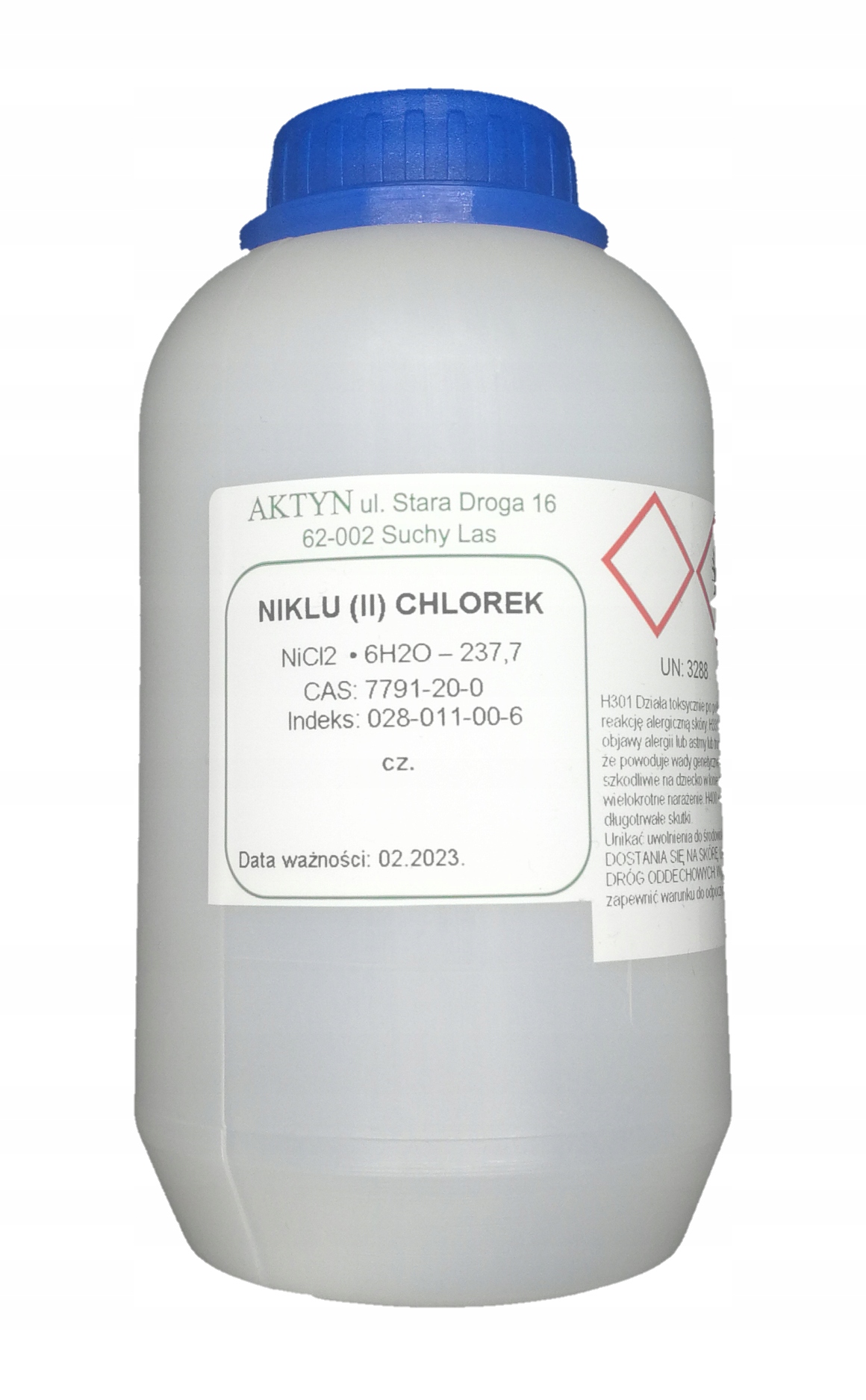 CHLOREK NIKLU czysty 500g. • Cena, Opinie • Odczynniki chemiczne ...