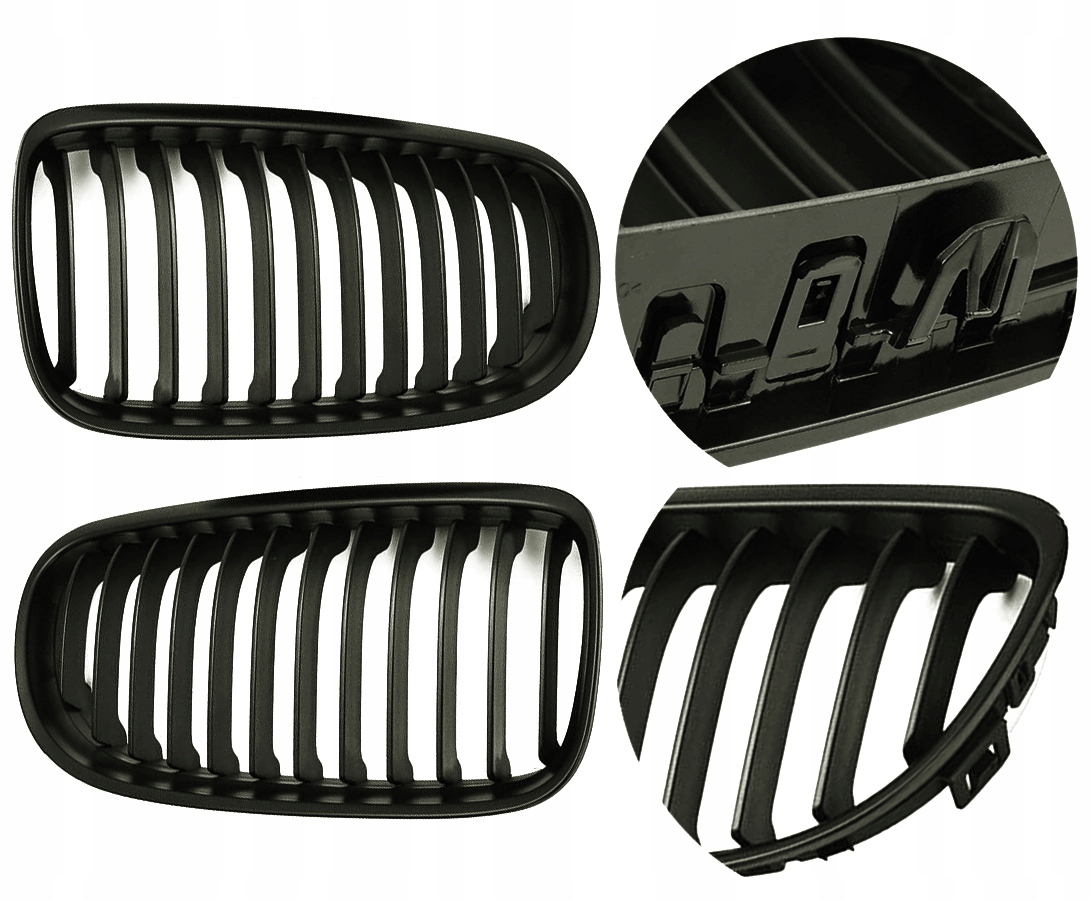 027MB NERKI W GRILL ATRAPY CZARNY MATT dla BMW F10 F11 F18 2010-2016 NA ...