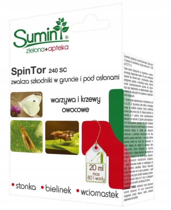 SUMIN Spintor 240 SC zwalcza szkodniki w gruncie stonka bielinek 20 ml ...