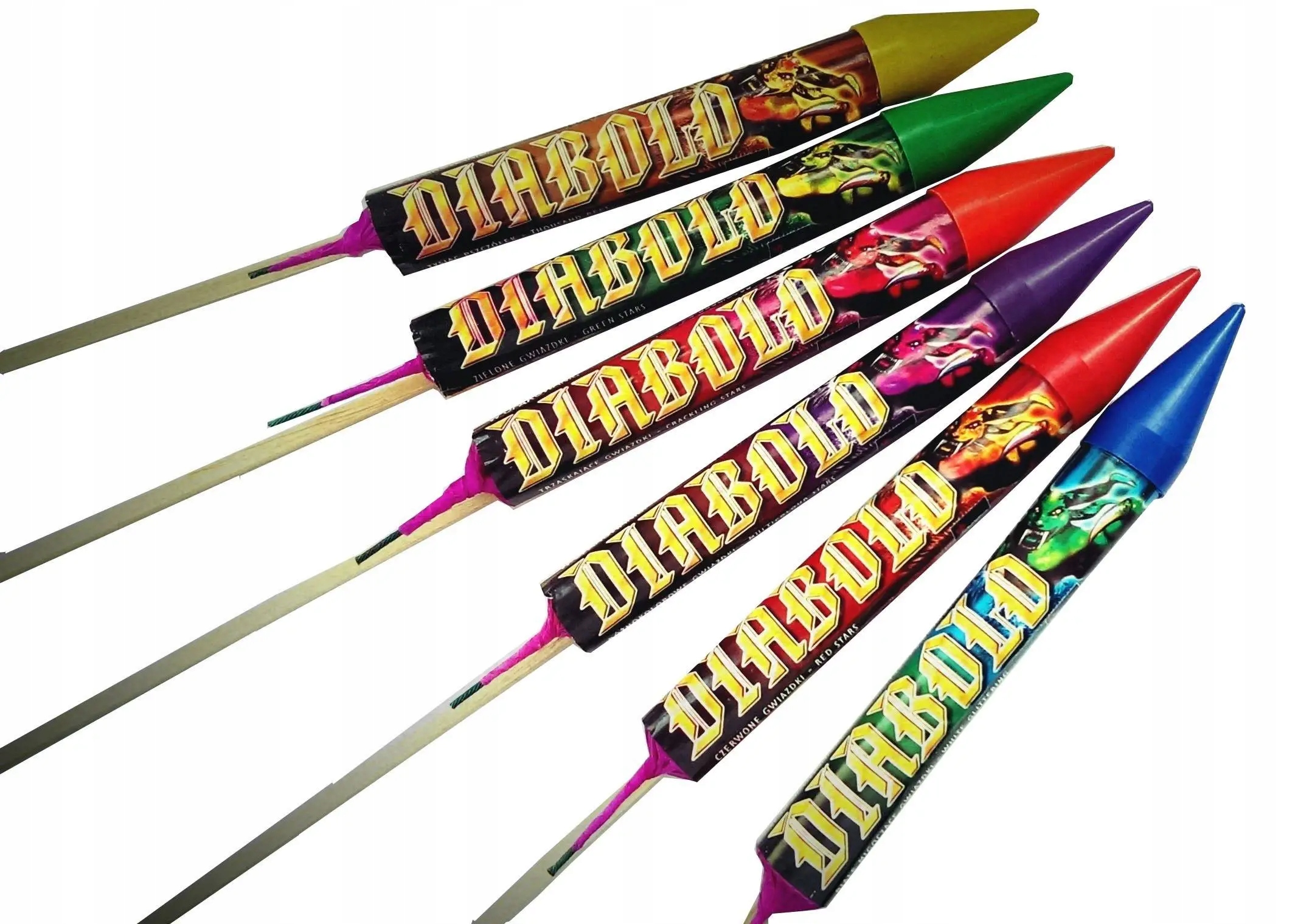 DIABLO KOMPLET 12 RAKIET (JR8) • Cena, Opinie • Rakiety 13203563643 ...