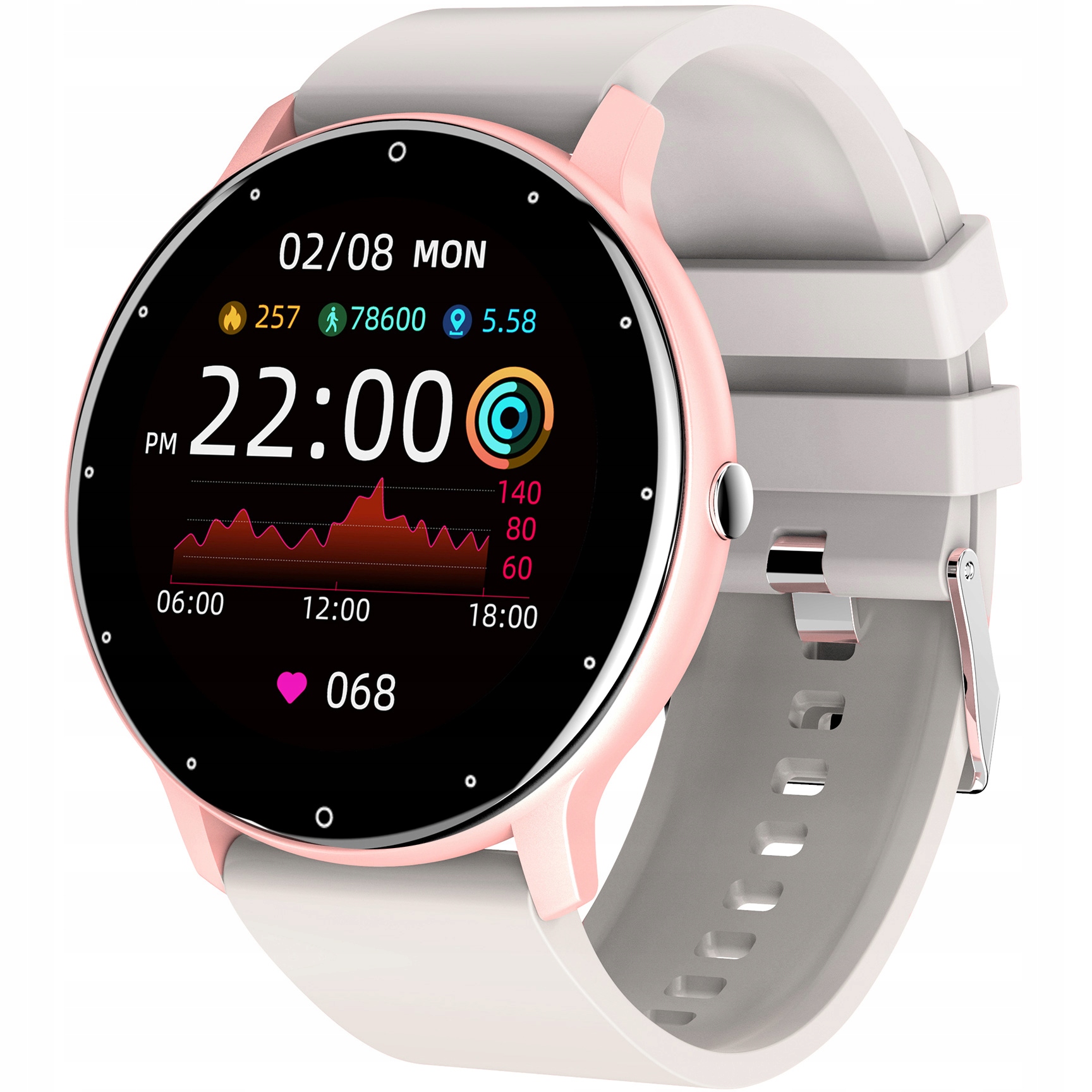 Smartwatch Gravity GT1-8 szary - porównaj ceny - Allegro.pl