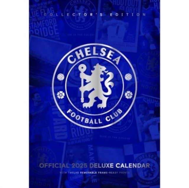 Chelsea FC A3 Deluxe Calendar 2025 Calendar (16849617531) | Książka Allegro