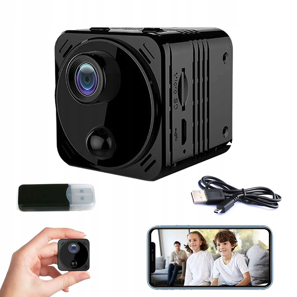 MINI SKRYTÁ WIFI KAMERA 4K KVALITA V MIKROFONU O-KAM za 959.00CZK - Allegro