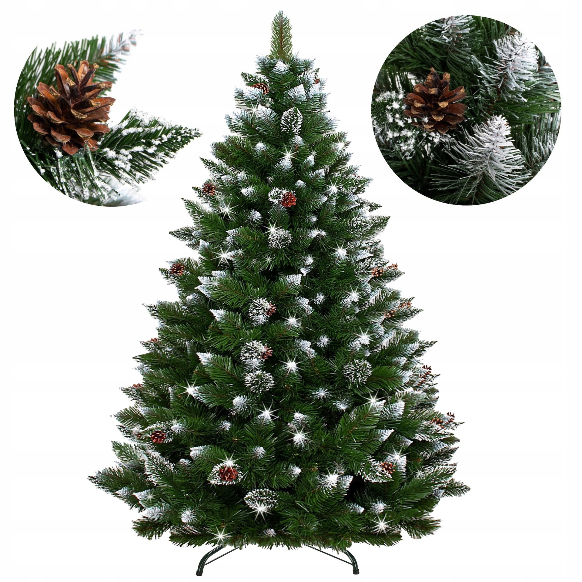 SZTUCZNA CHOINKA SOSNA DIAMENTOWA OŚNIEŻONA 200 cm KLASA PREMIUM ...