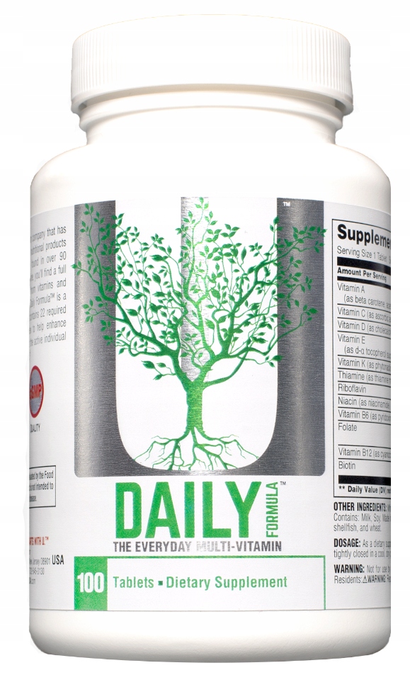 Witaminy tabletki Universal Nutrition Daily Formula multiwitamina ...