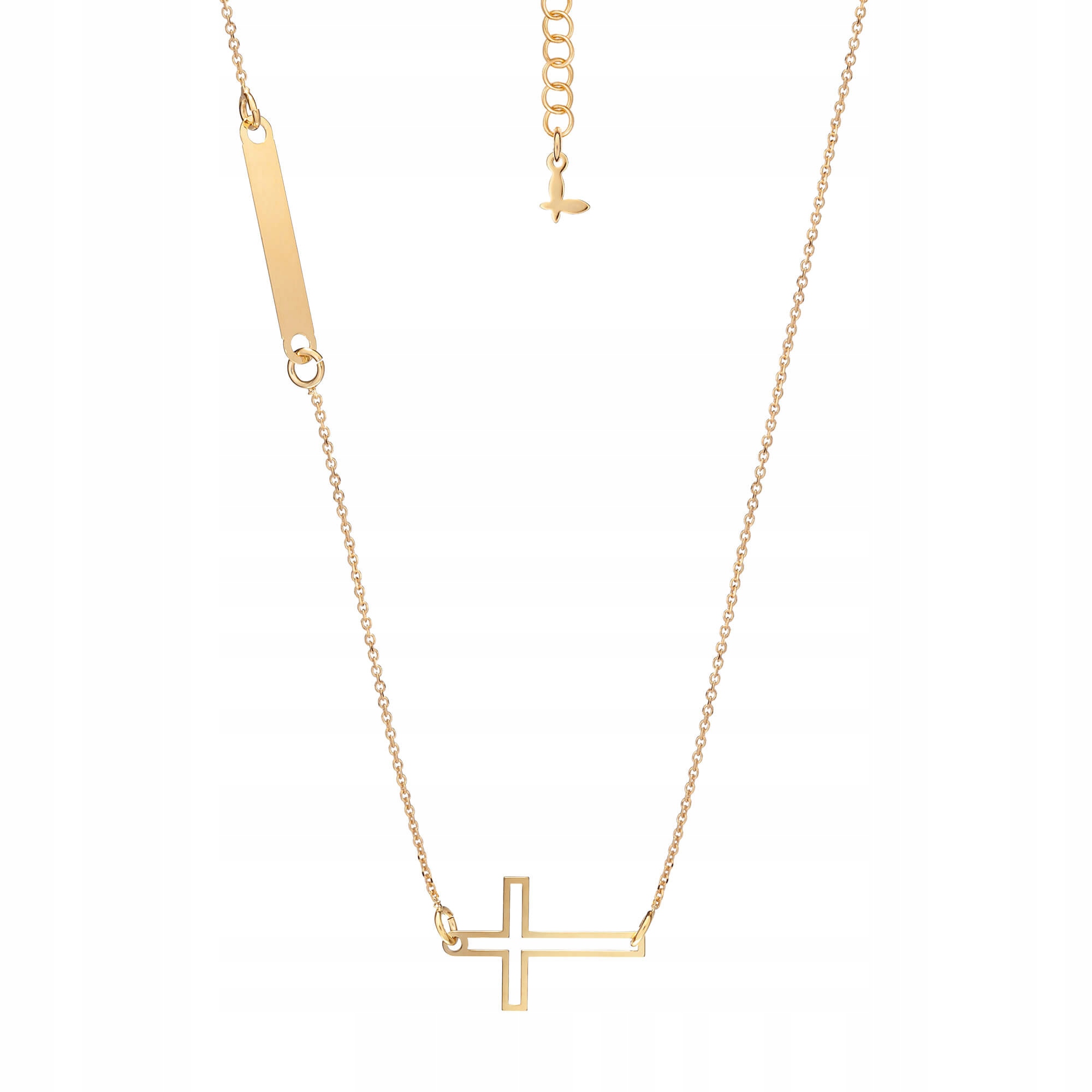 Naszyjnik złoty z krzyżem SADVA • Cena, Opinie • Naszyjniki 14646182675 ...