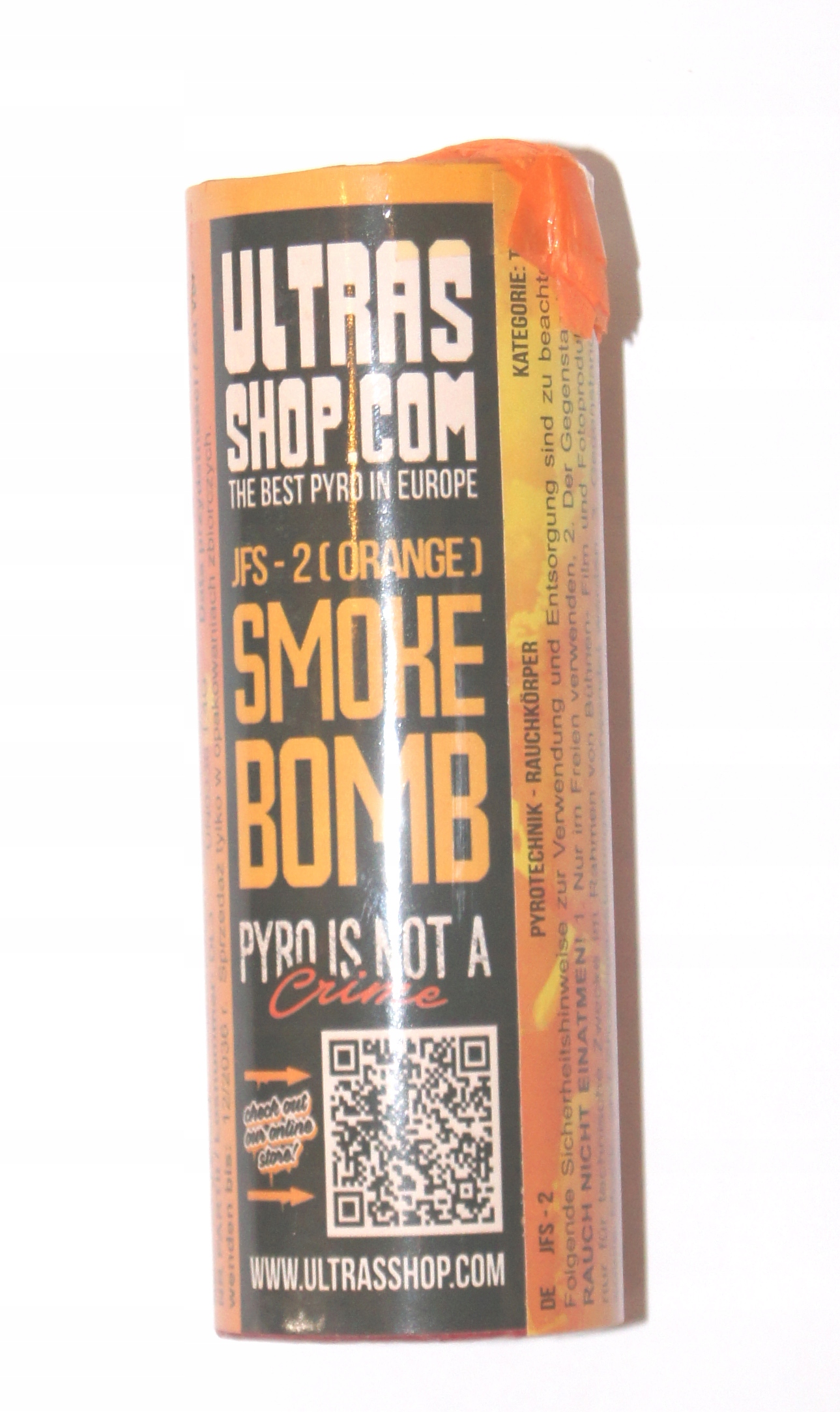 Mega Intensywna Bomba Dymna Orange JFS2 60 sek mocniejsza niż jfs1 1szt ...