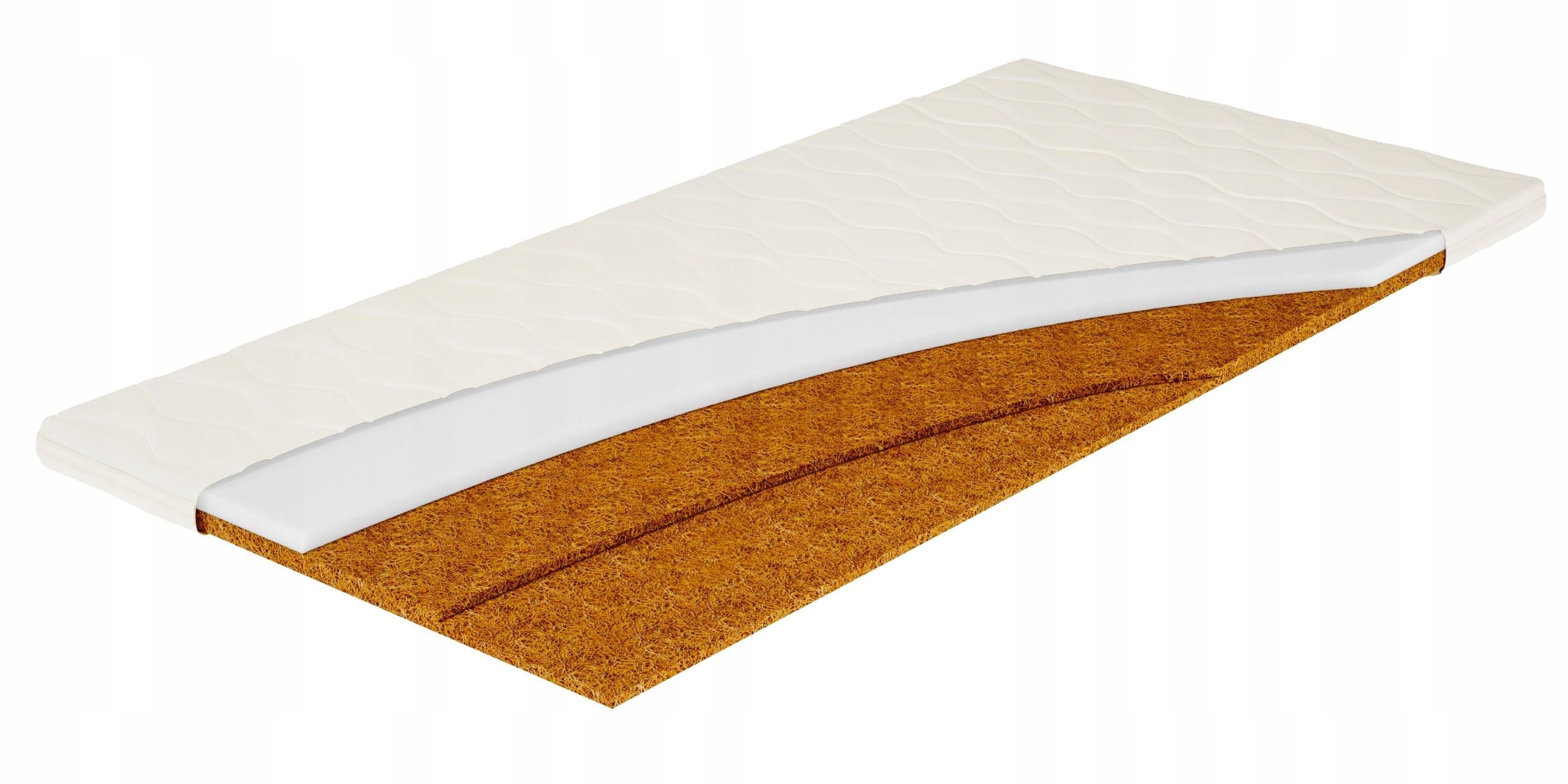 NAKŁADKA NA MATERAC TWARDA - UTWARDZAJĄCA - PIANKA - 2x KOKOS 140X200 ...