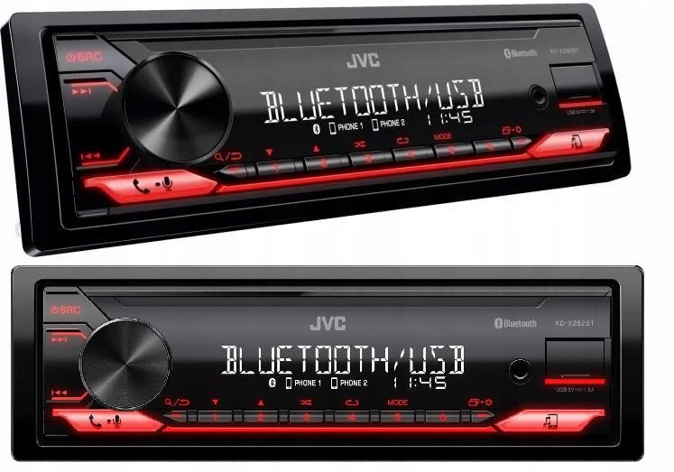 JVC KD-X282BT/ USB / AUX / BLUETOOTH + MIKROFON - RADIO SAMOCHODOWE / RED - Sklep, Opinie, Cena ...