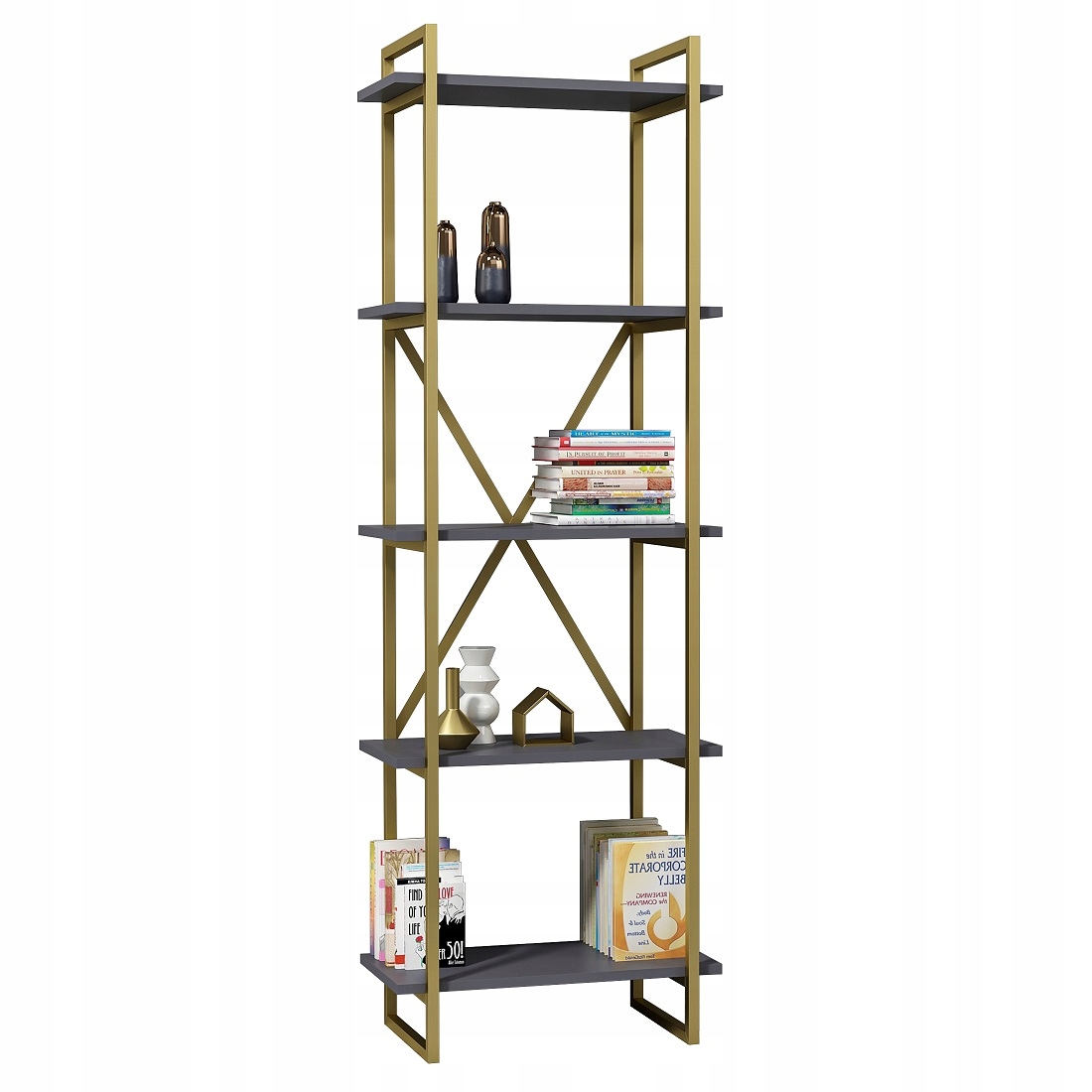 REGAŁ METALOWY Złoty NA KSIĄŻKI LOFT INDUSTRIALNY RUSTYKALNY 60 CM ... REGAŁ METALOWY Złoty NA KSIĄŻKI LOFT INDUSTRIALNY RUSTYKALNY 60 CM ...