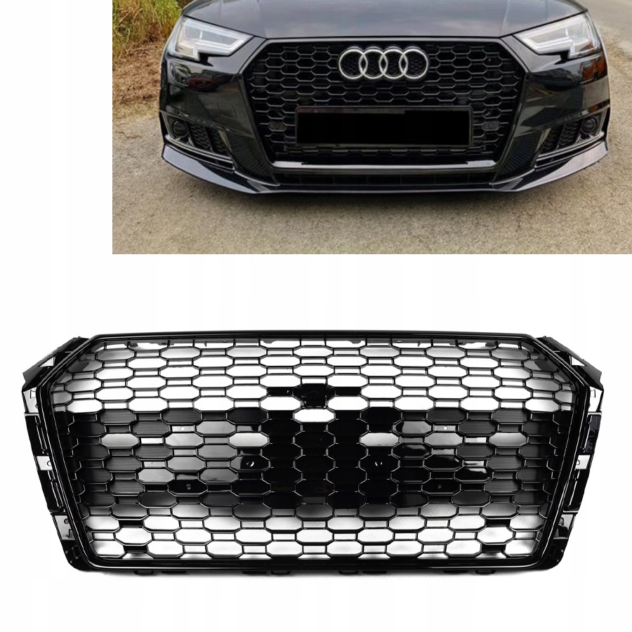 Audi A4 B9 15-19 ATRAPA GRILL GRIL RS-LOOK POŁYSK • Cena, Opinie - Allegro