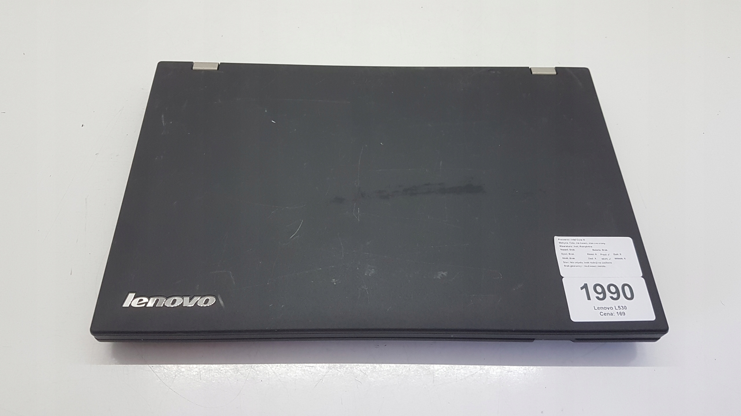 Laptop Lenovo L530 (1990) - Sklep, Opinie, Cena w Allegro