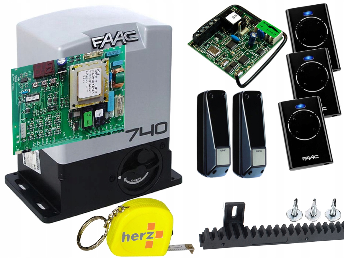 NAPĘD DO BRAM PRZESUWNYCH FAAC 740 ZESTAW (740) • Cena, Opinie • Napędy 11684524763 • Allegro