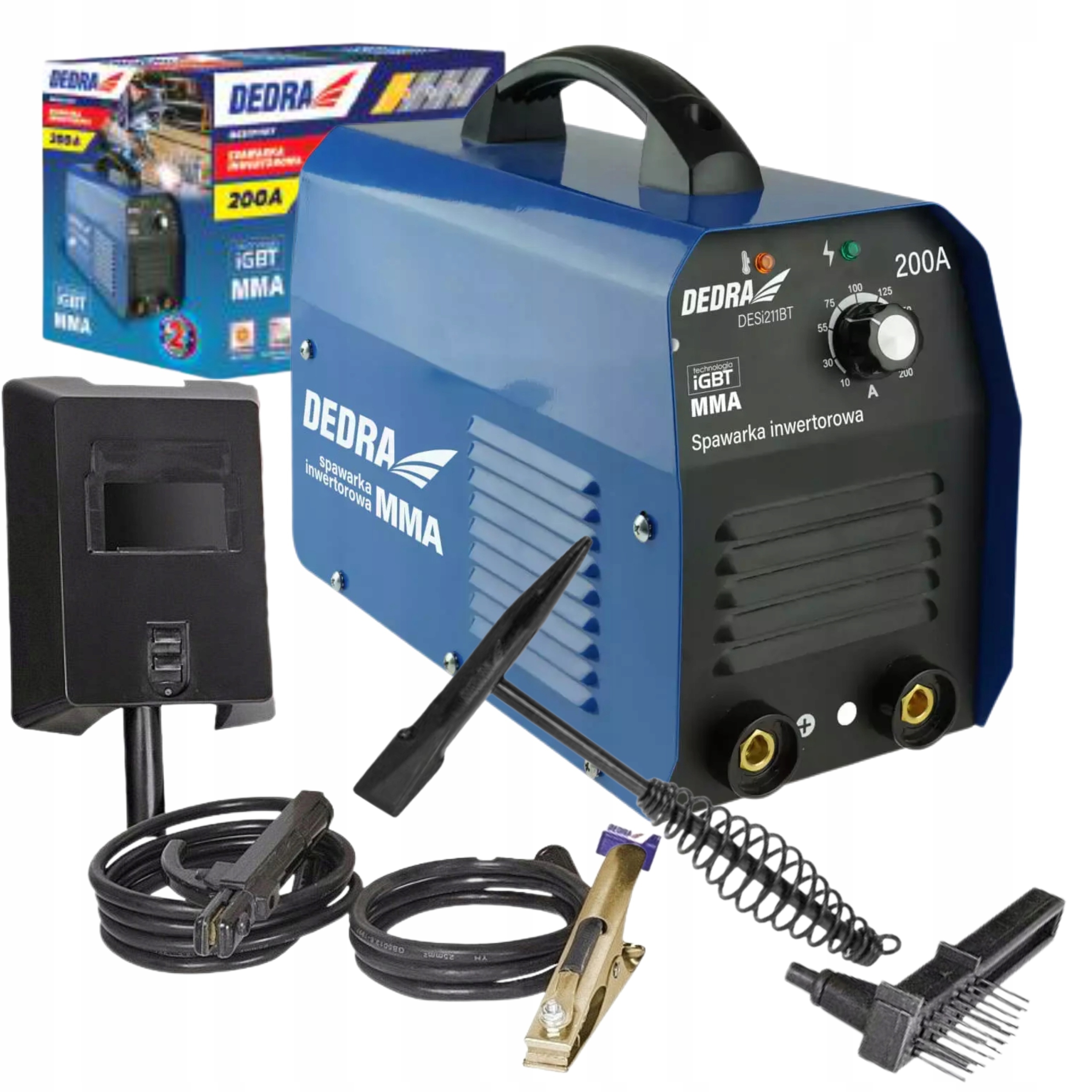 Spawarka inwertorowa MMA DEDRA 200A (5902628764300) • Cena, Opinie • Spawarki inwertorowe ...