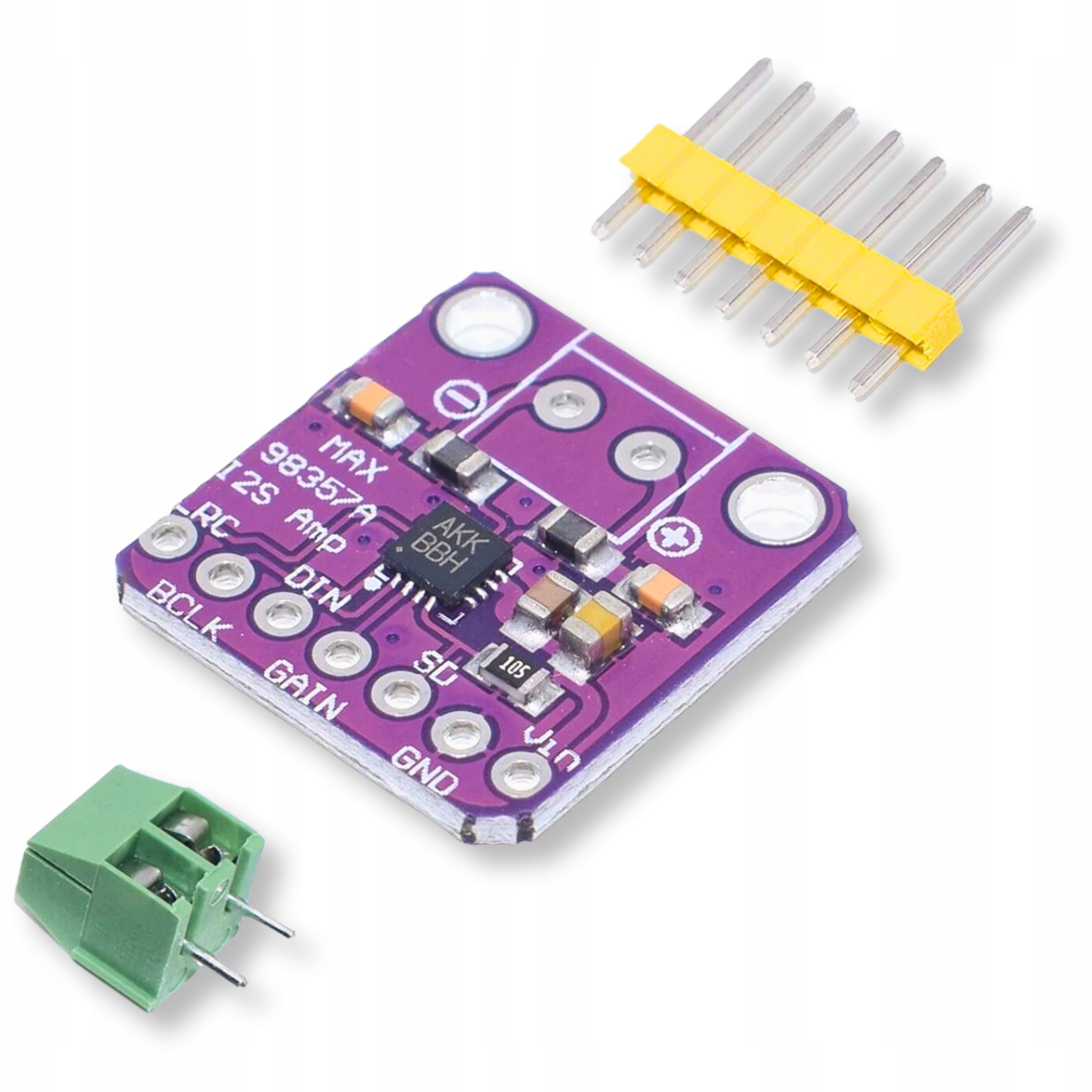 Wzmacniacz Mikrobot Audio Klasy D Moduł 3W MAX98357 DAC I2S do Arduino ...