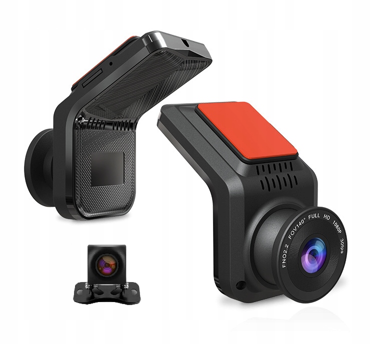 WIDEOREJESTRATOR KAMERA DVR BLUENAVI X-9 PRZÓD I TYŁ DO RADIA NA ...