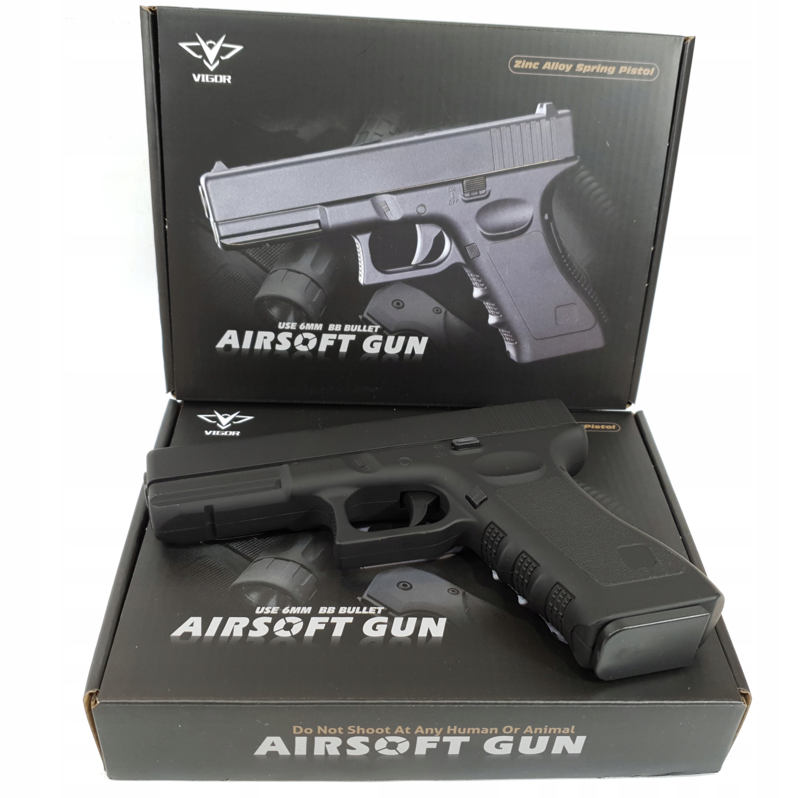 PISTOLET METALOWY NA KULKI GLOCK 17 CZARNY REPLIKA ASG IMITACJA BRONI ...