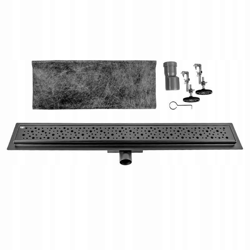 Odpływ Liniowy Dl01 Wave G5 Czarny 60 Cm - Hydrosan | Sklep EMPIK.COM