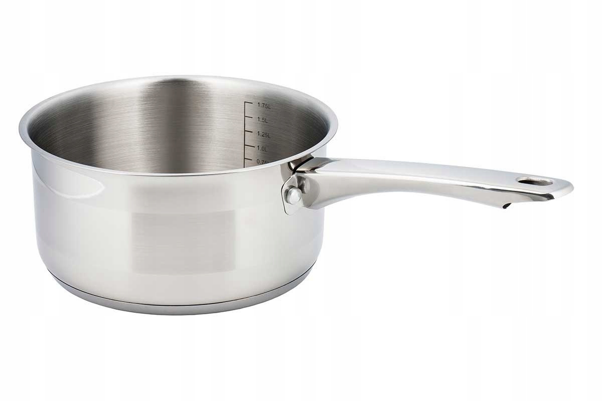 RONDELEK Z POKRYWKĄ PRZYKRYWKĄ Z RĄCZKĄ 12cm 0,5L STAL NIERDZEWNA INDUKCJA (5907394720055 ...