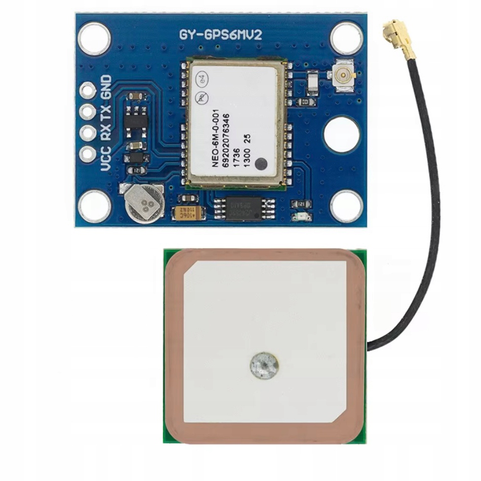 GPS MODUL GY-NEO6MV2 ARDUINO STM32 S ANTÉNOU A BATERIÍ 3,3-5V UART ESP32 za 159.00CZK - Allegro