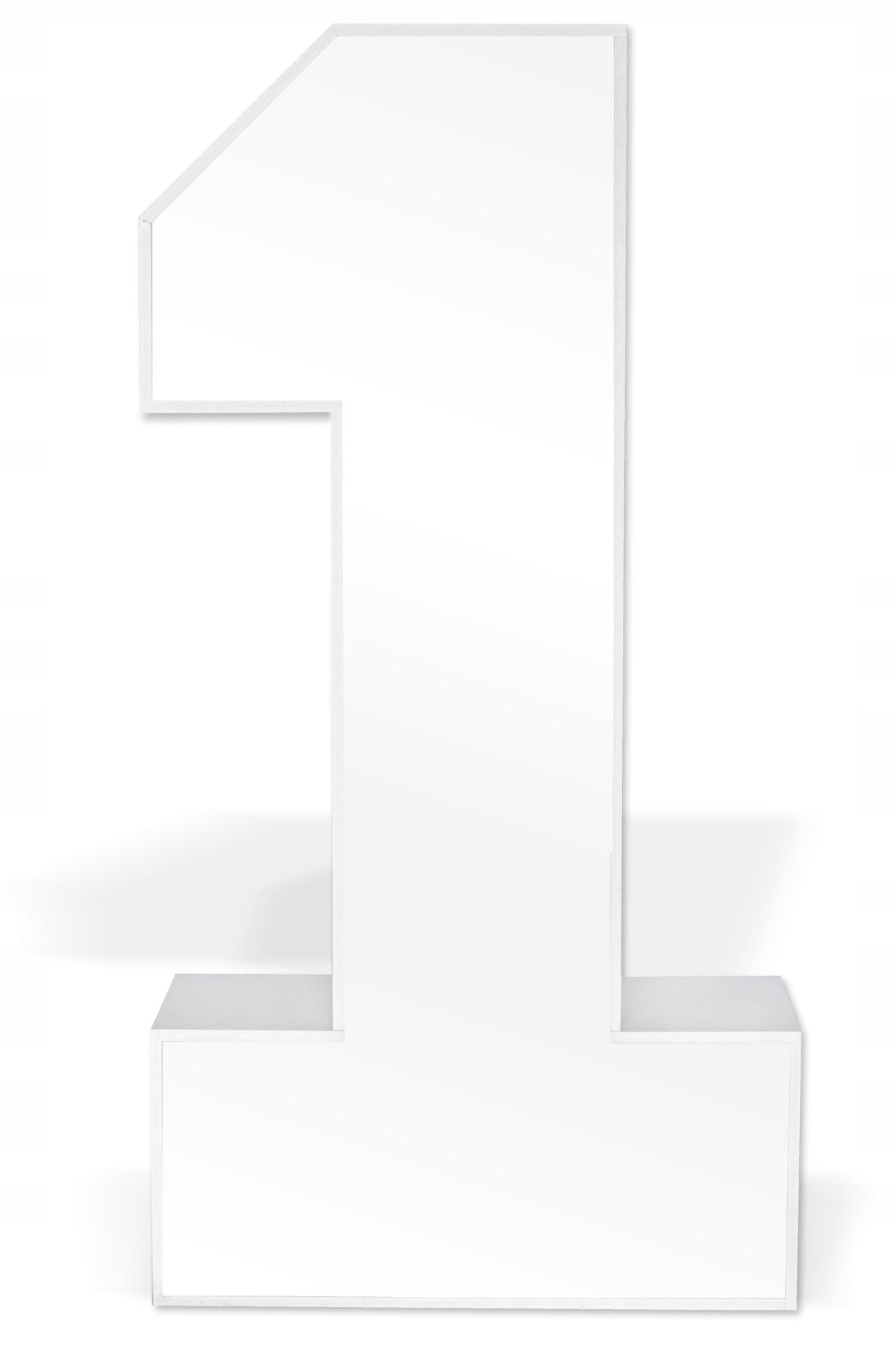 Cyfra 1 świecąca LED dekoracja na urodziny 100cm • Cena, Opinie ...