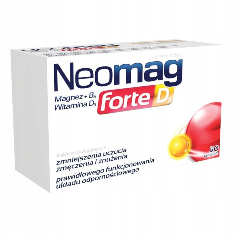 NeoMag forte D3, 50 tabletek (5902802700667) • Cena, Opinie • Preparaty ...
