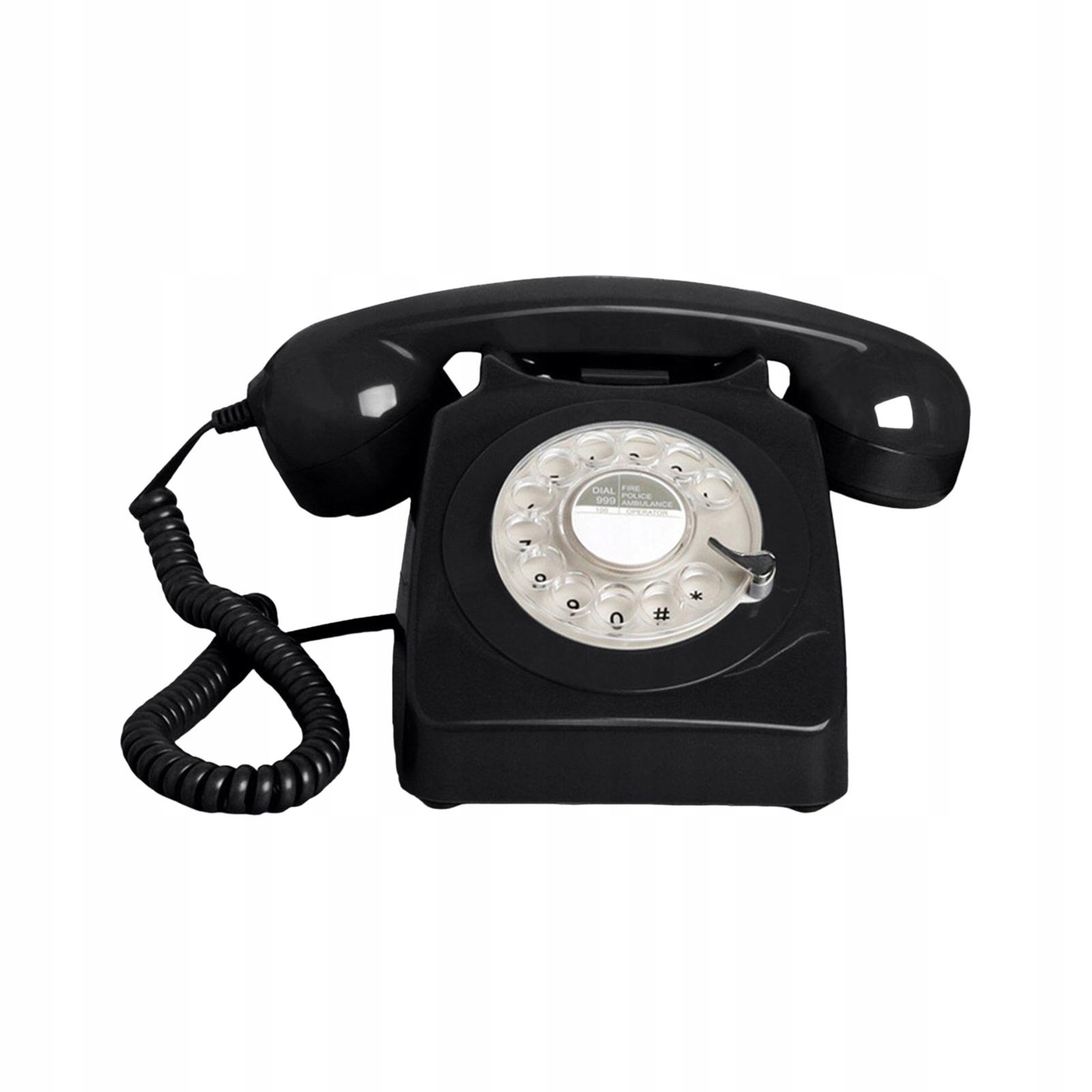 Telefony w stylu retro Telefon stacjonarny w stylu retro Czarny - Sklep ...