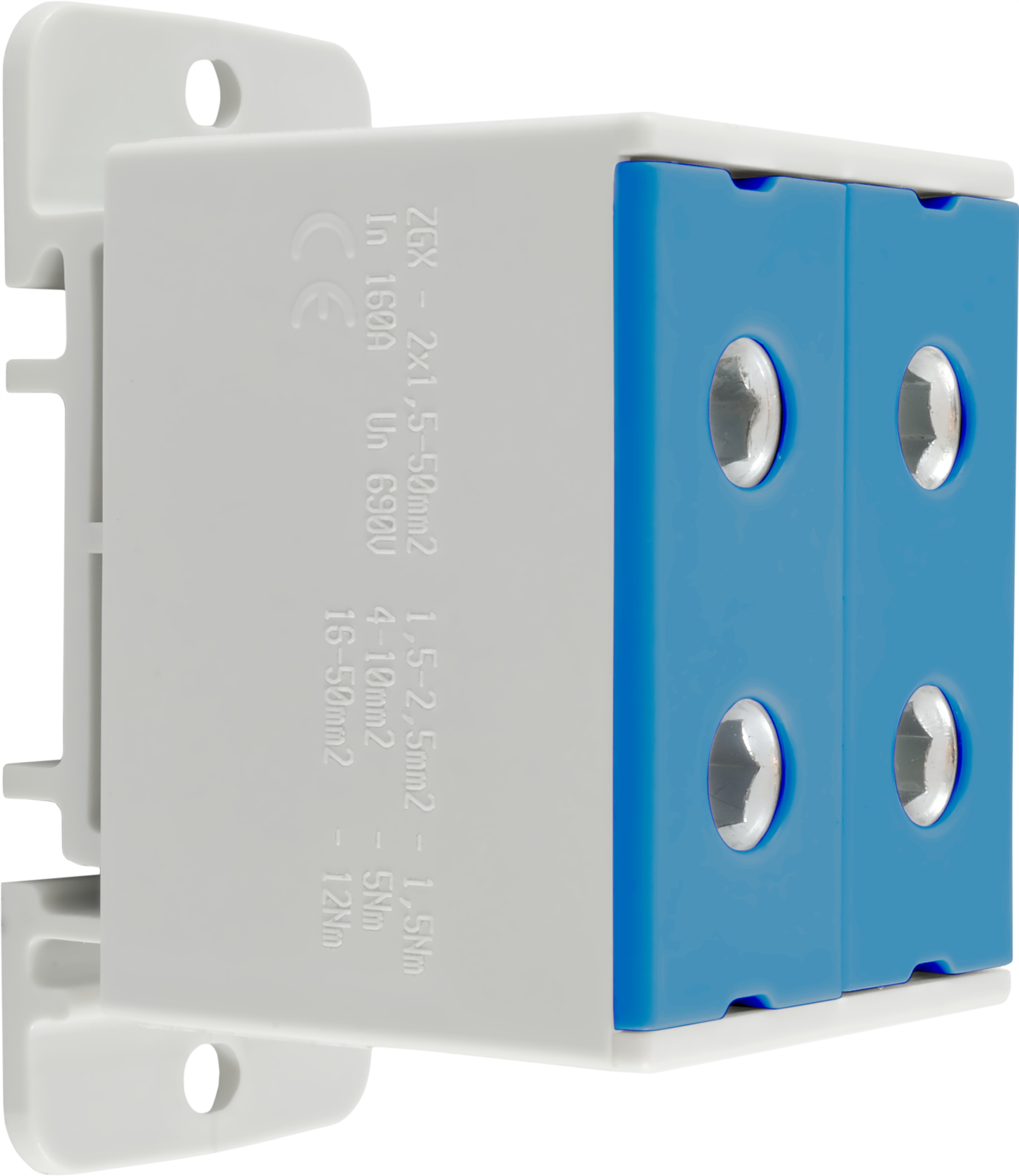 ZŁĄCZKA SZYNOWA ROZDZIELCZA 50MM2 2x50 NIEBIESKA (5903624628283) • Cena ...