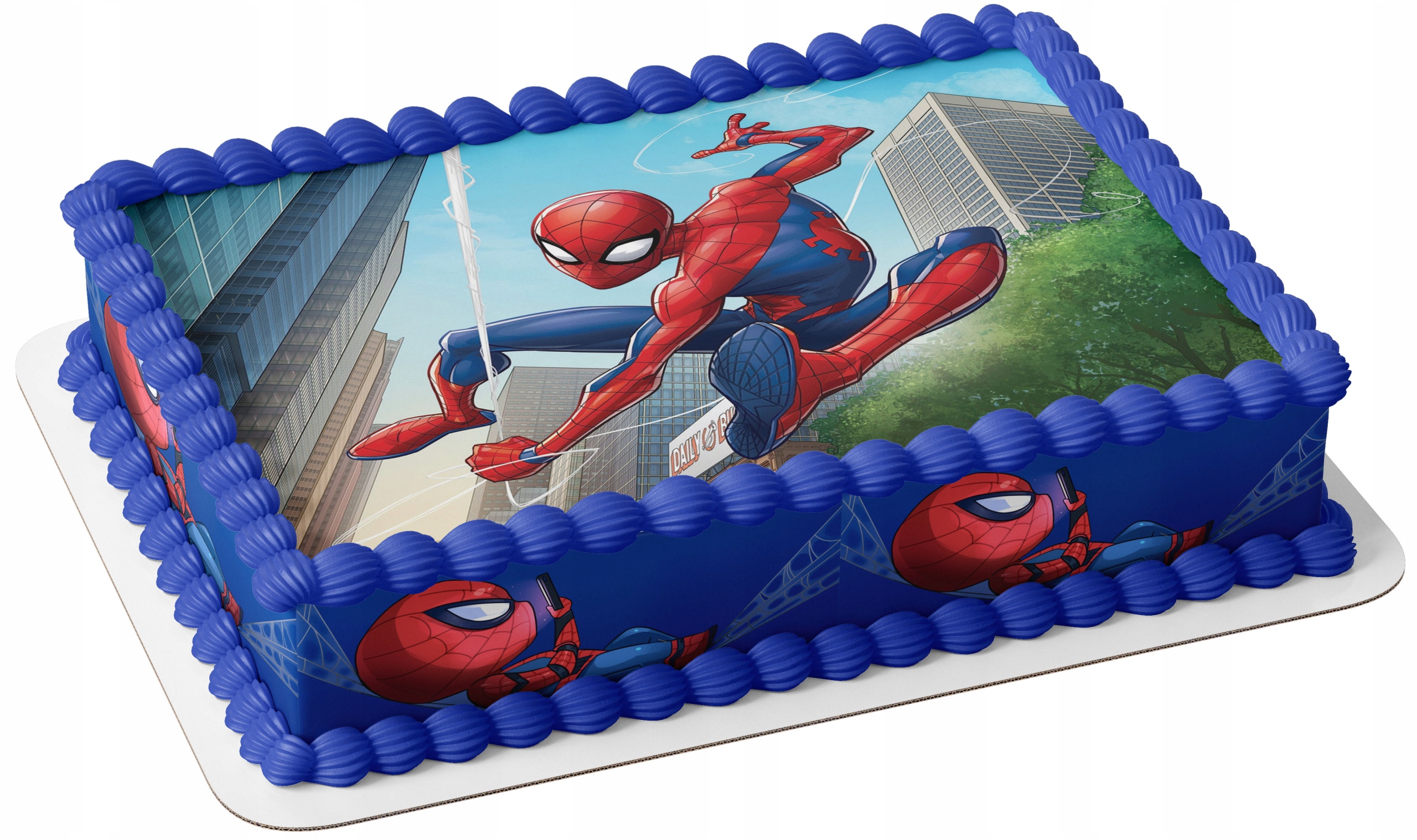 ZESTAW OPŁATEK NA TORT SPIDER-MAN POSTACIE + GRATIS IMIĘ WIEK ...