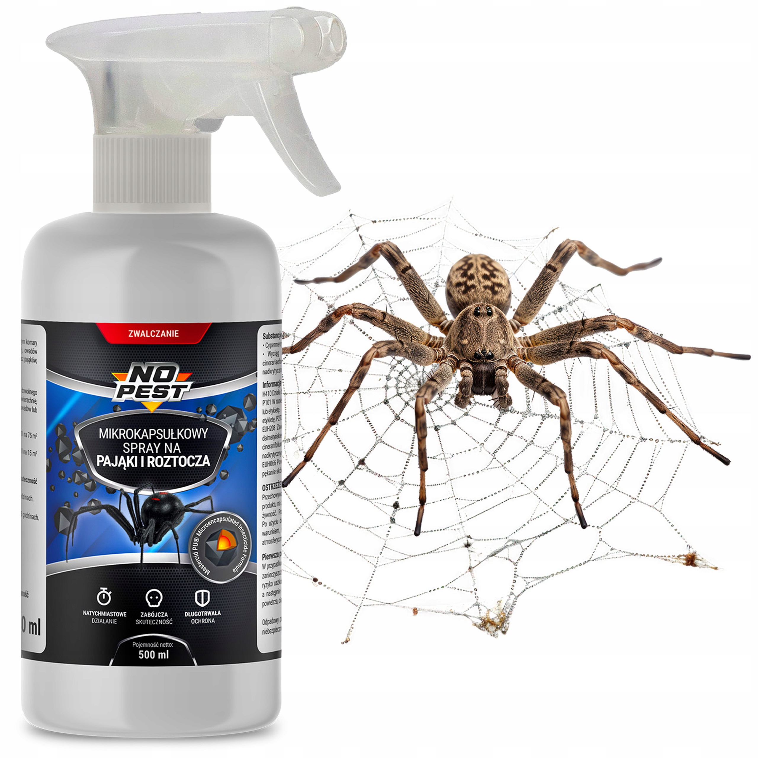 SPRAY OPRYSK PŁYN AEROZOL ŚRODEK NA PAJĄKI ROZTOCZA MIKROKAPSUŁKOWY NO ...