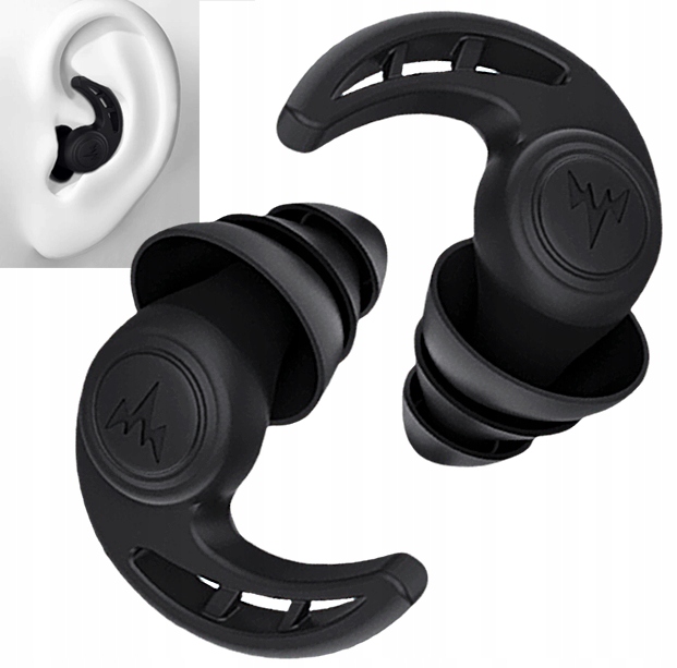 STOPERY DOUSZNE DO SPANIA ZATYCZKI DO USZU silikon nr z7c ...