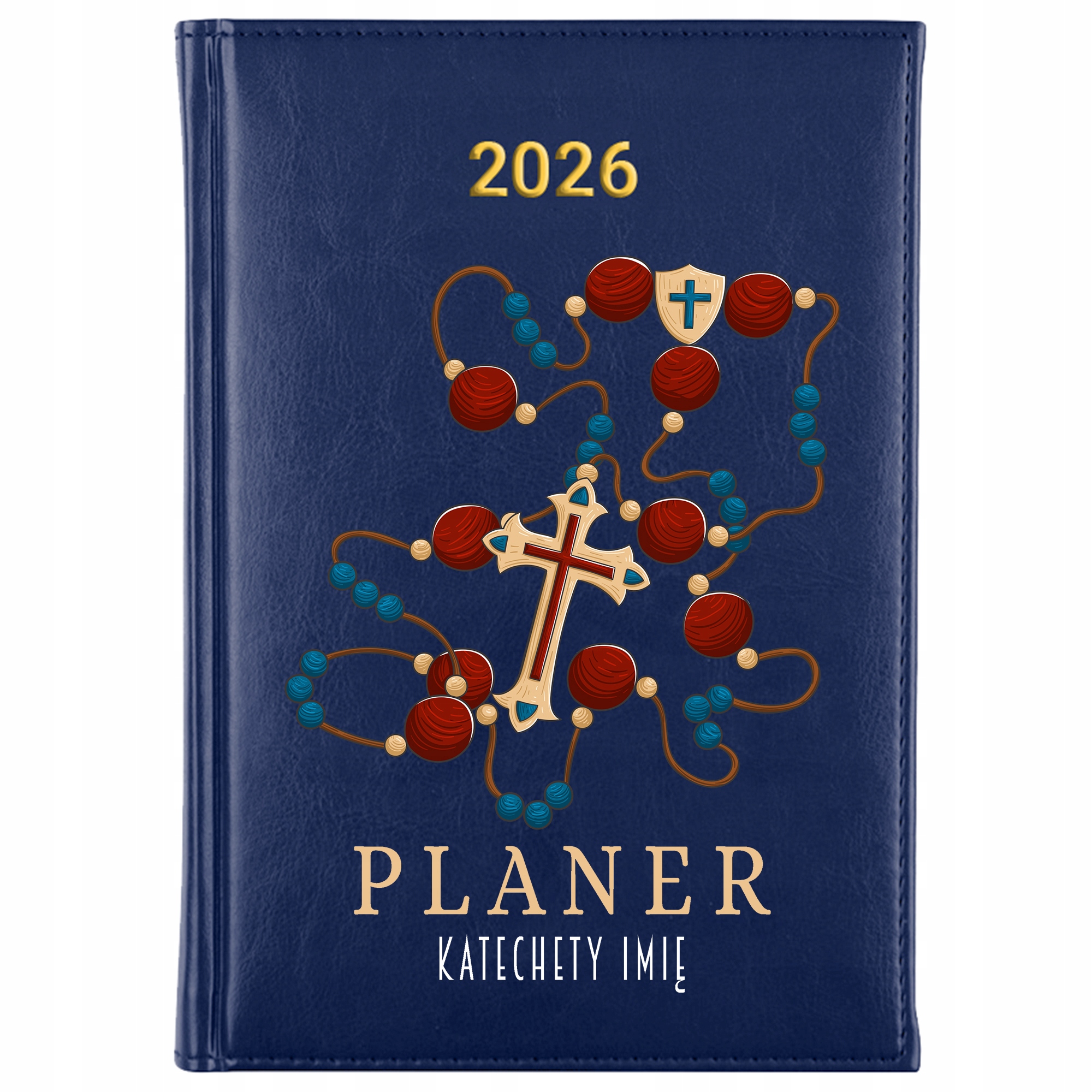 Sötétkék naptár A5 2026 Napi tervező Katekett tervező za 4460.00HUF-ért - Allegro