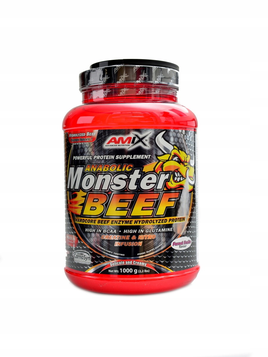 Anabolic Monster beef proteín 90% 1000 g lesné plody za 29.69EUR - Allegro