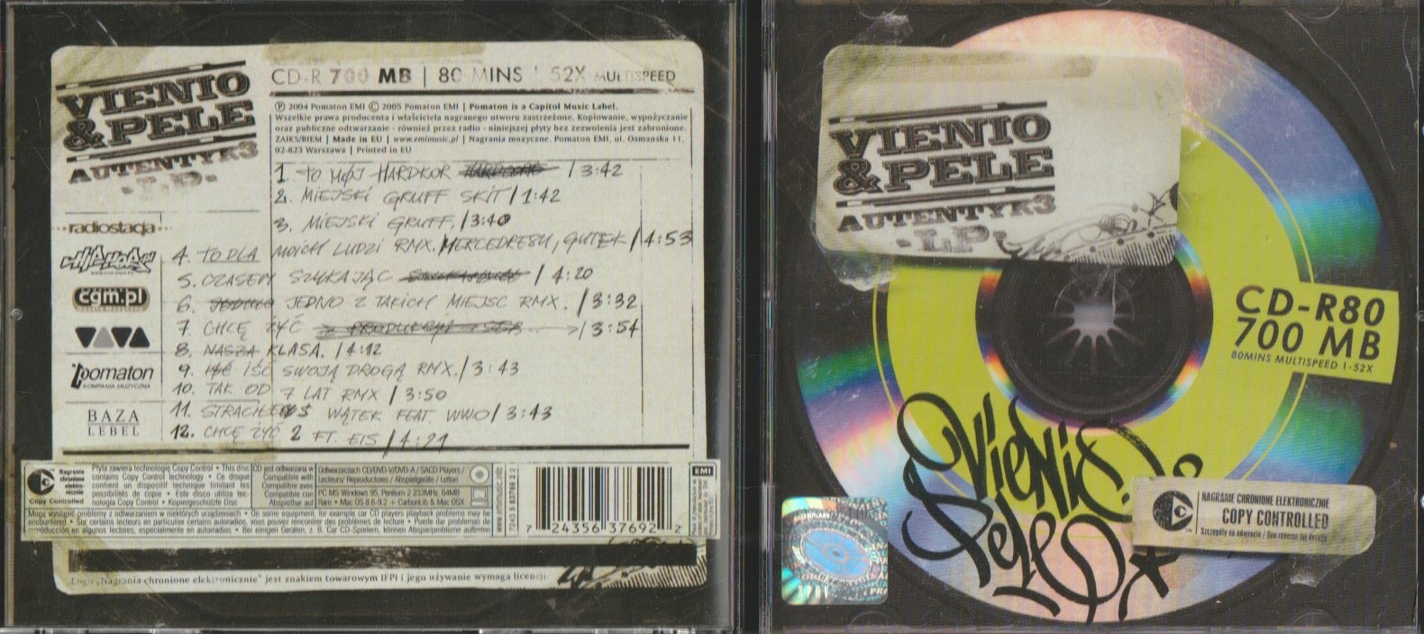 Płyta CD Vienio & Pele - Autentyk 3 I Wydanie Molesta Pelson ...