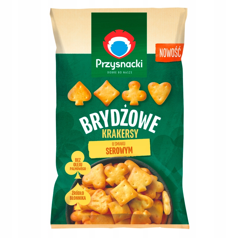 Przysnacki Brydżowe krakersy o smaku serowym 100 g (5900073021573 ...