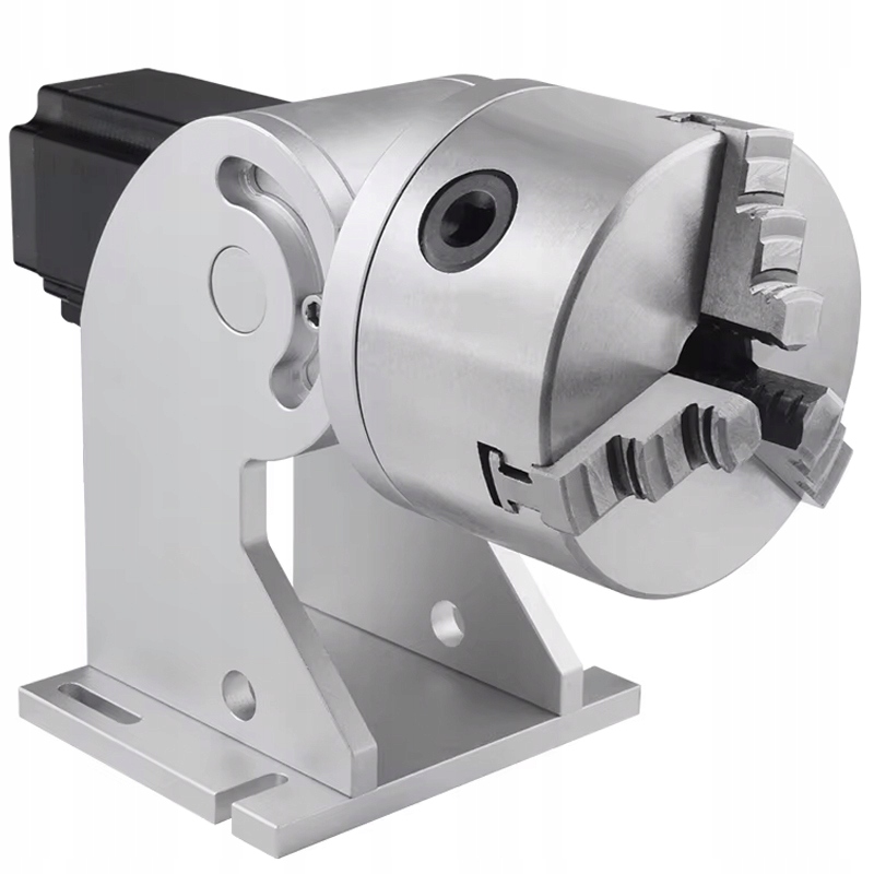 OBROTNICA OŚ OBROTOWA PRZYSTAWKA 4 OŚ DO LASERA ZNAKOWARKI CO2 / FIBER ...