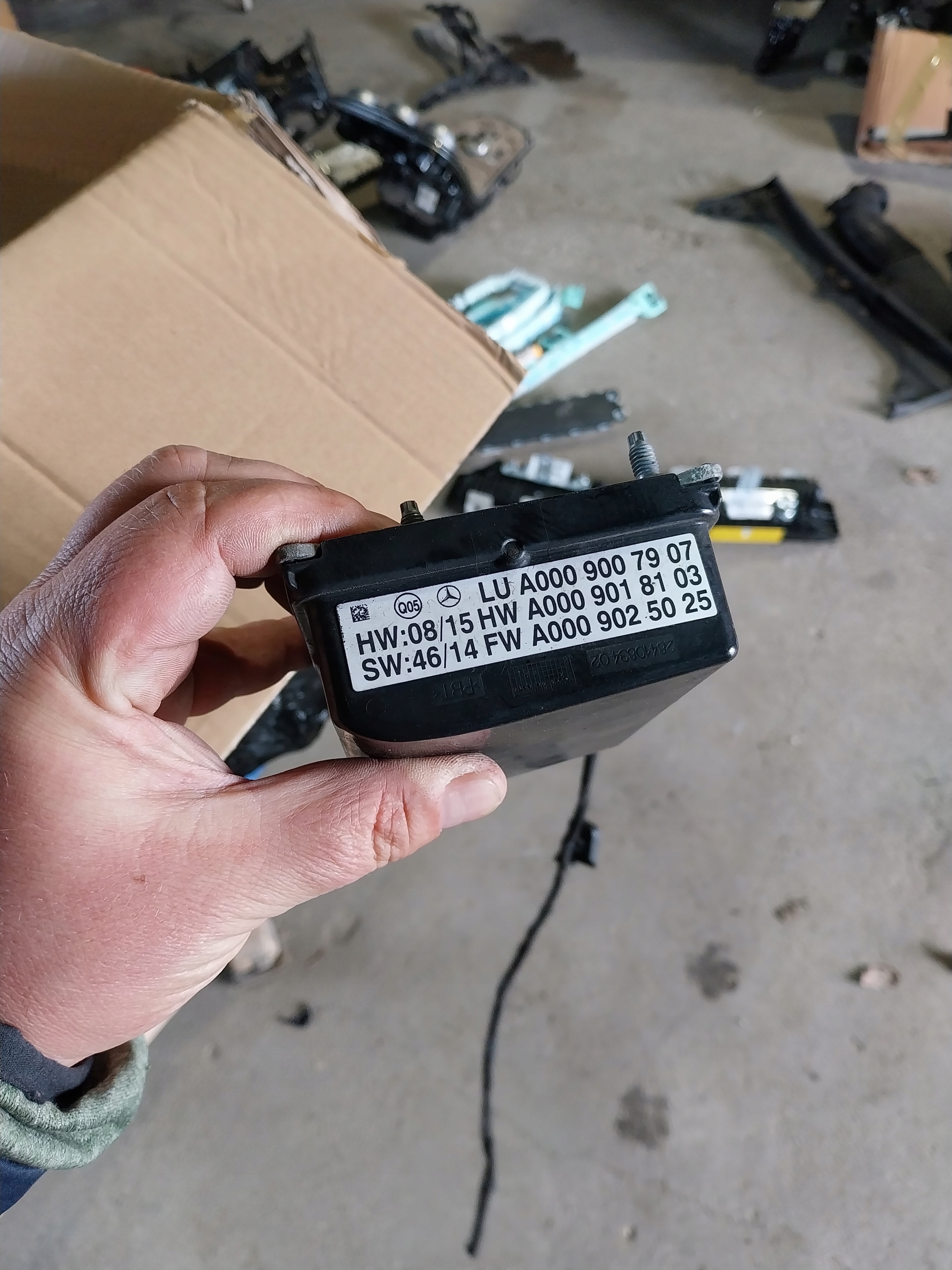 MERCEDES W205 COUPE RADAR SENSOR +KOŚĆ DISTRONIC MODUL CZUJNIK ACC ...