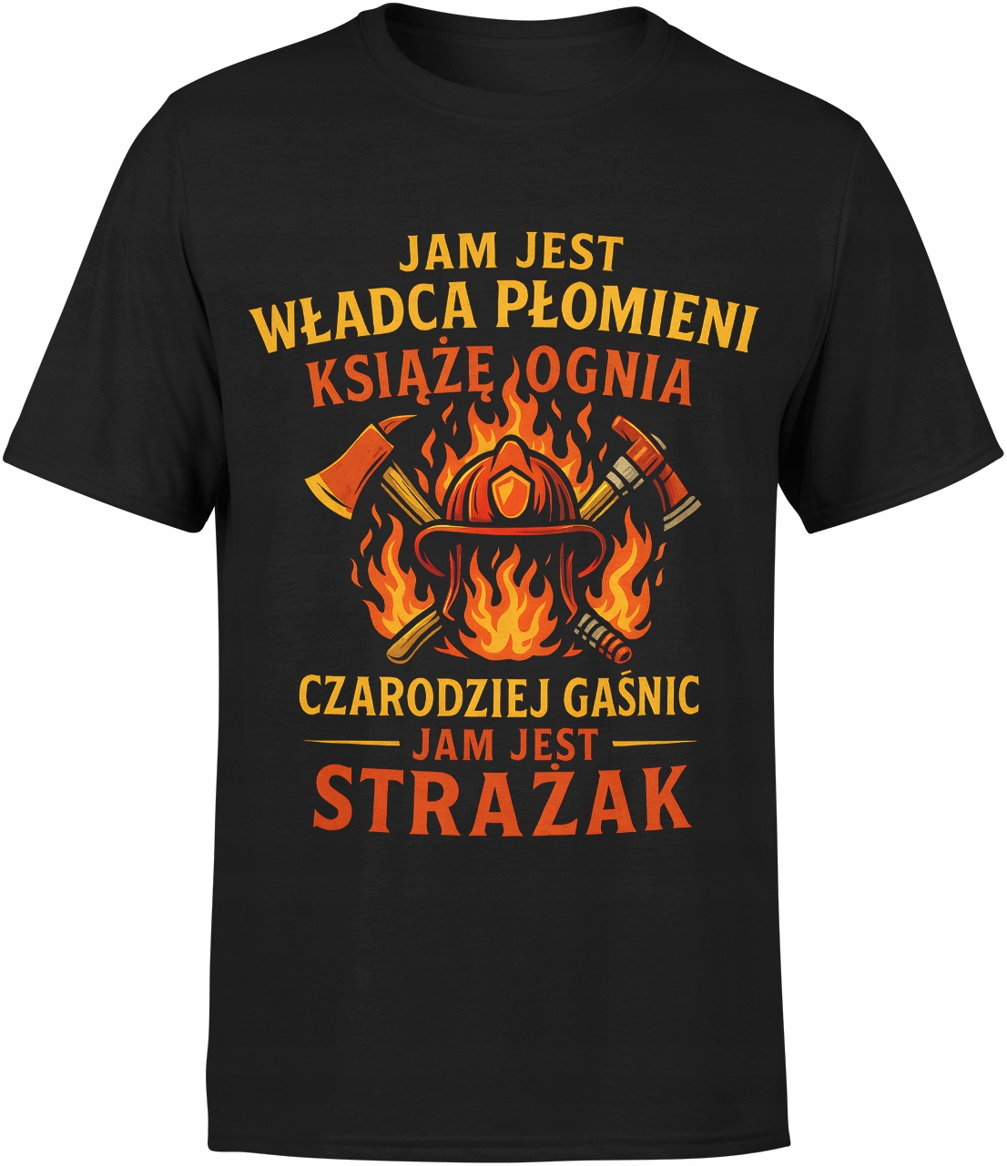 PREZENT DLA STRAŻAKA KOSZULKA MĘSKA JAM JEST STRAŻAK STRAŻ POŻARNA OSP ...