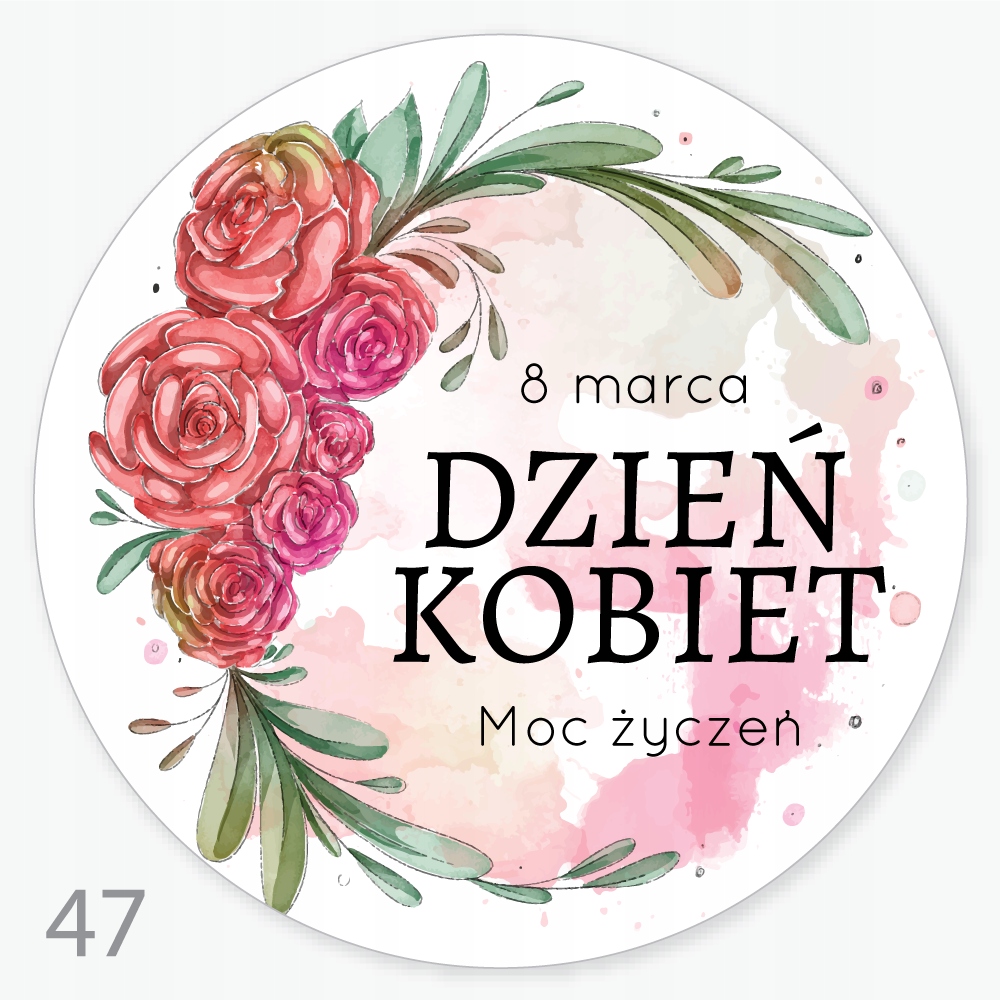 Naklejki Dzień Kobiet 8 marca upominek prezent 48 • Cena, Opinie ...