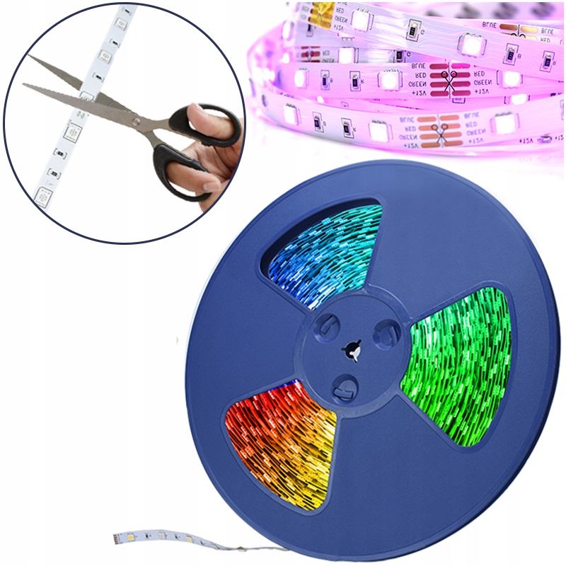 TAŚMA RGBW PASEK LEDOWY 5050 IP20 WW BIAŁY CIEPŁY - porównaj ceny ...