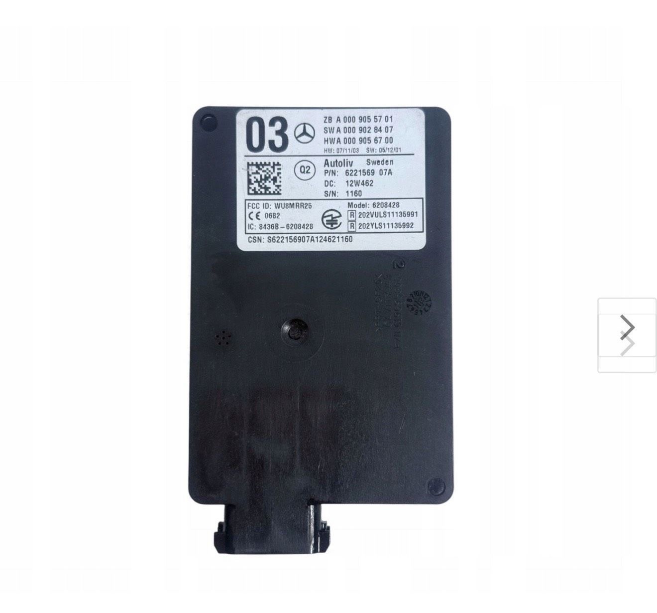 Mercedes Modul Radar A0009055701 w Czujniki pasa ruchu - Allegro.pl