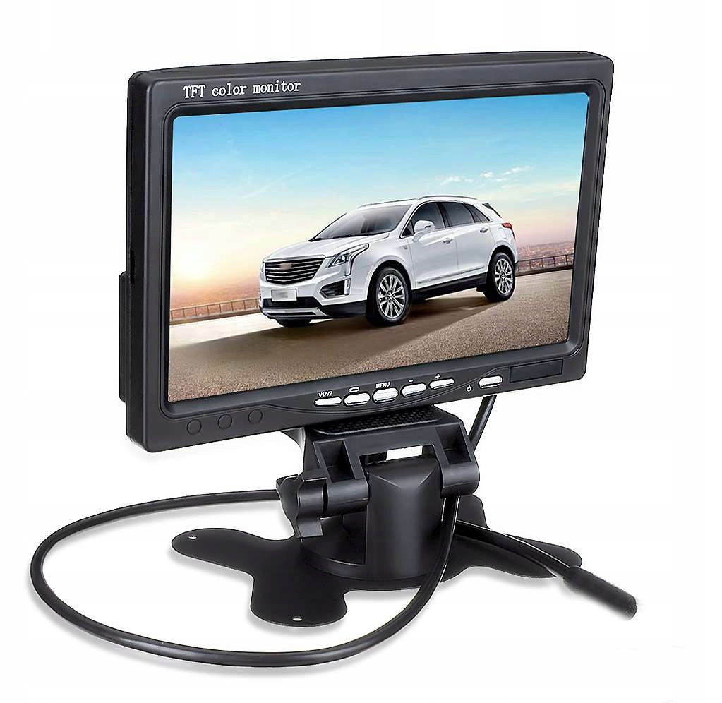 LCD MONITOR DO AUTA 7" RCA +12V - Allegro