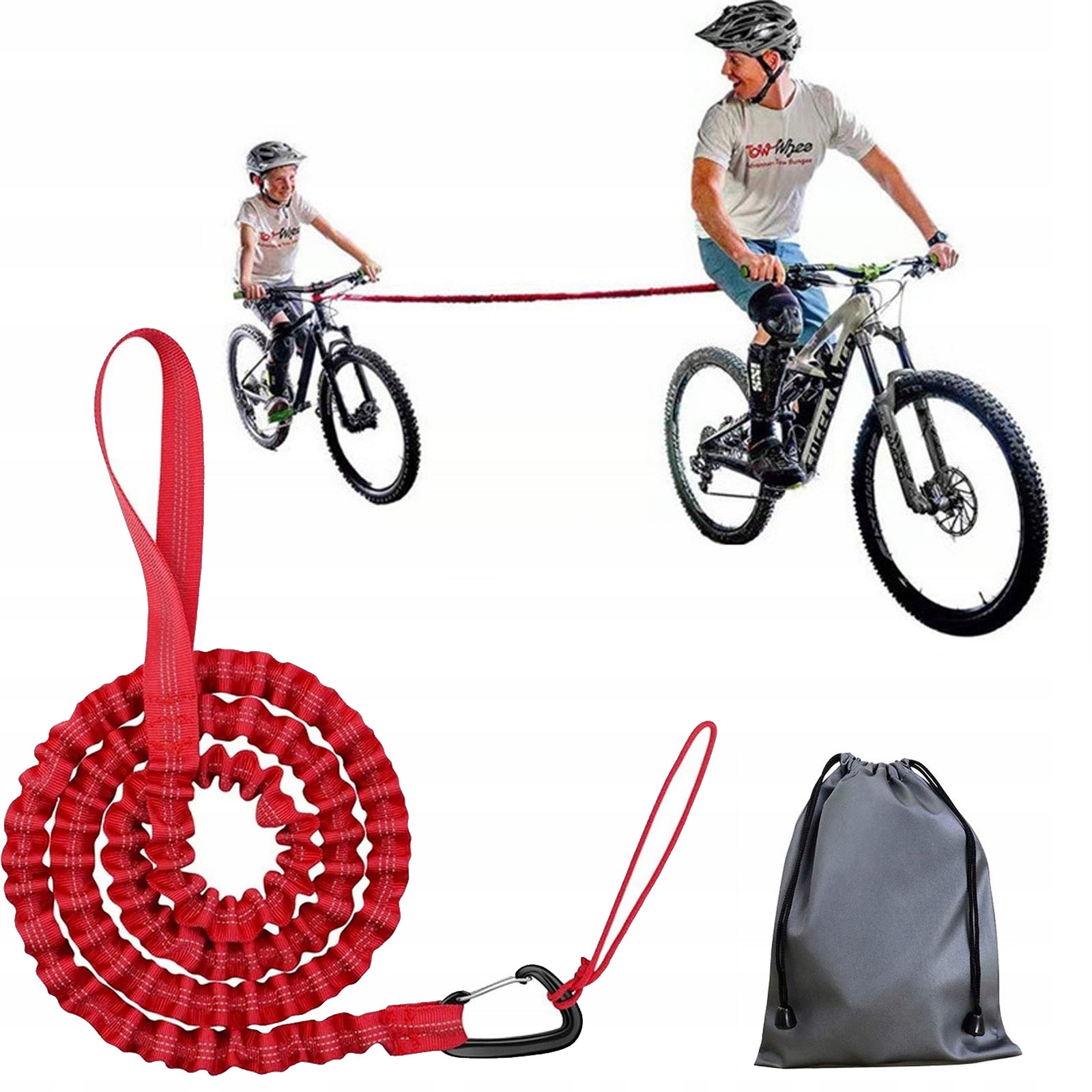 HOL linka Lina do holowania roweru MOCNA 3M MTB SZOSA DLA DZIECI ...