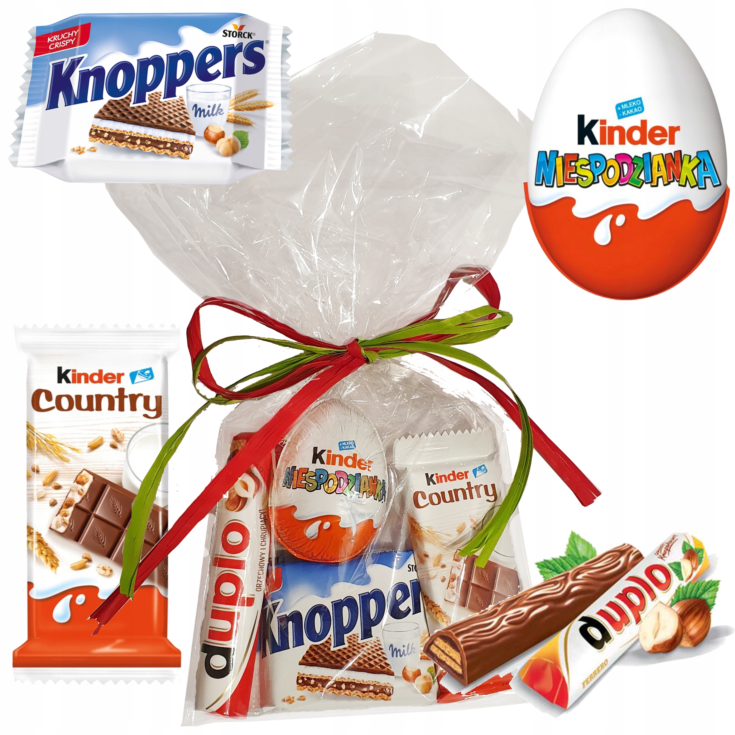 ZESTAW SŁODYCZY KINDER PREZENT PACZKA DLA DZIECI KOSZ NA URODZINY ŚWIĘTA • Cena, Opinie - Allegro