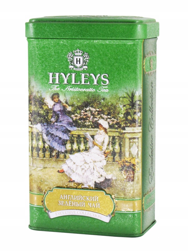 Hyleys English Green 100g herbata liściasta Puszka (4791045020707 ...