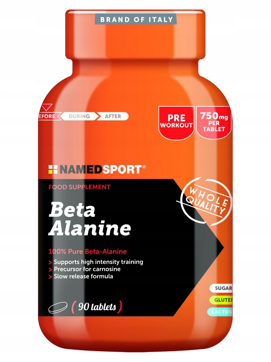 NAMEDSPORT Tablety alanin Beta Alanine 90 g přírodní za 653 Kč - Allegro